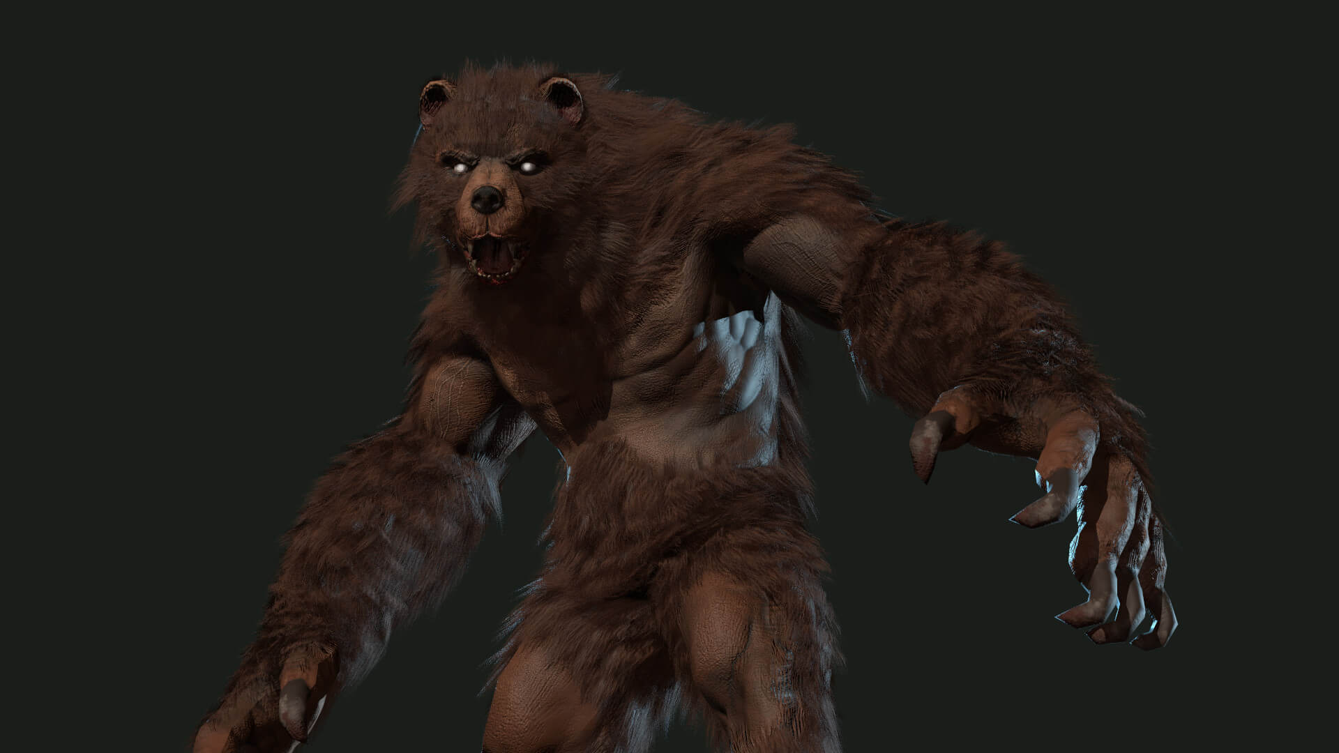 Werebear Game Ready - 3D Model by andryuha1981