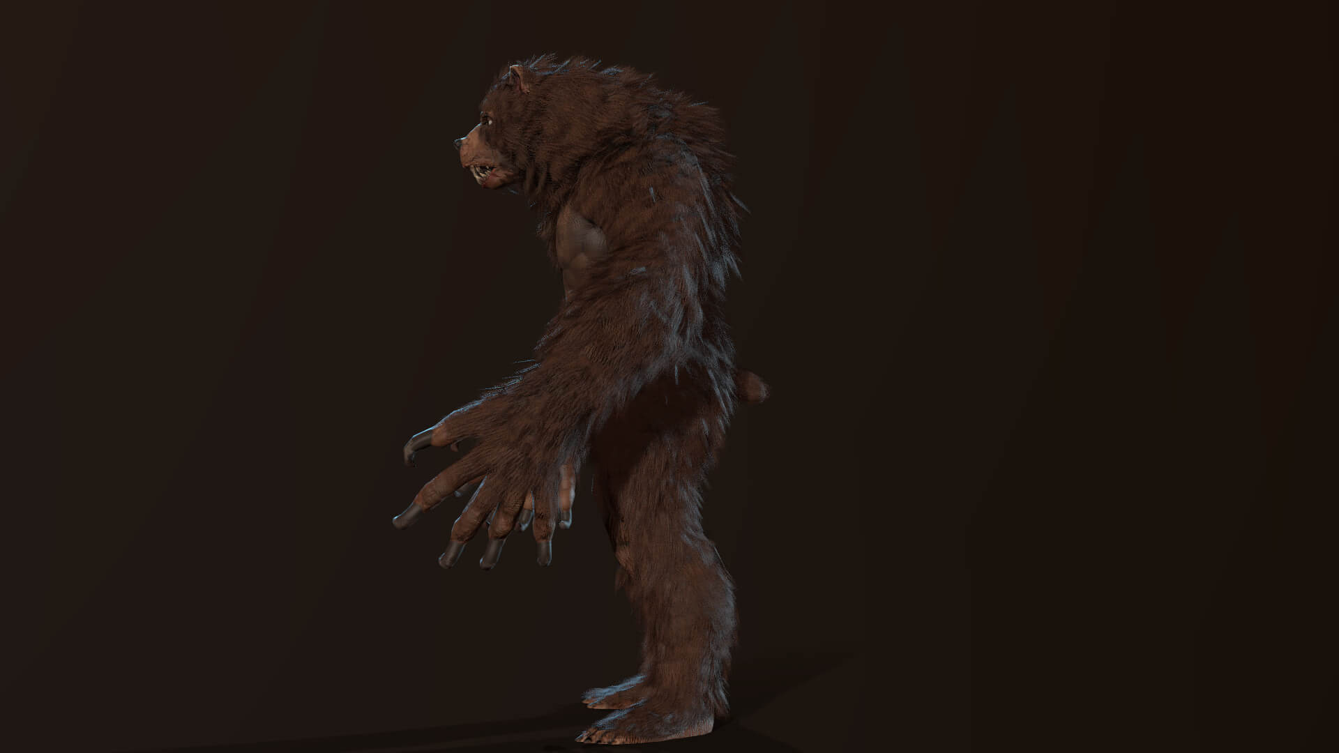 Werebear Game Ready - 3D Model by andryuha1981