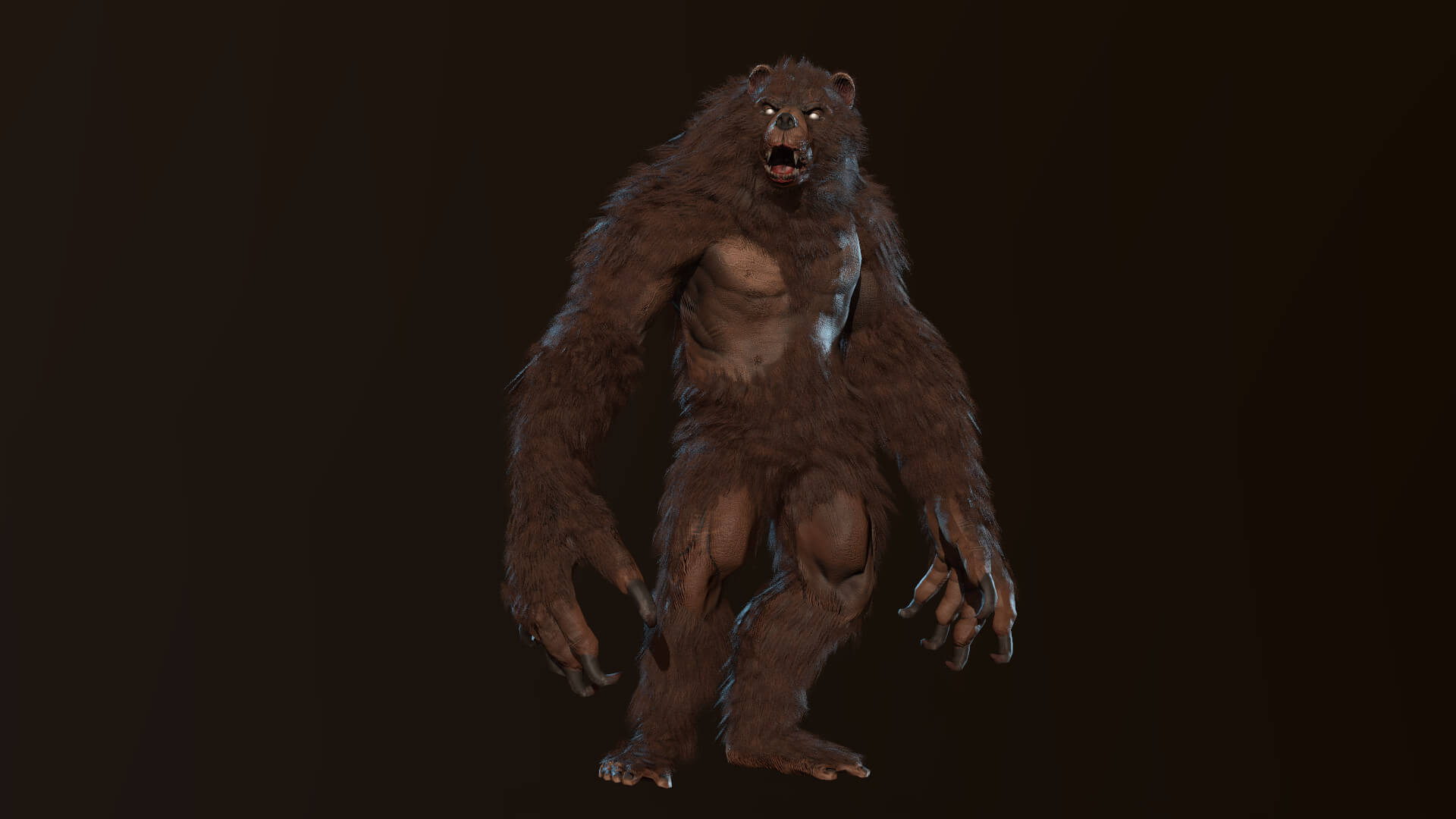Werebear Game Ready - 3D Model by andryuha1981