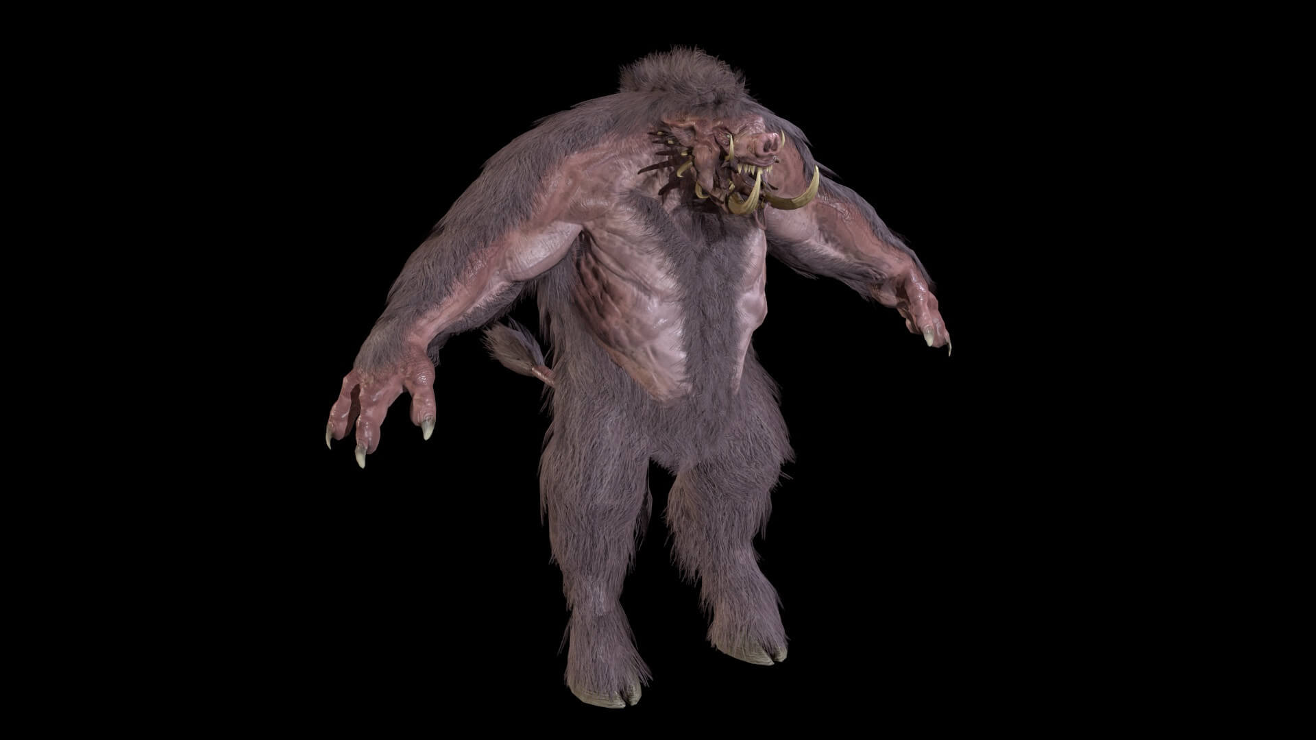 Wereboar Game Ready - 3D Model by andryuha1981
