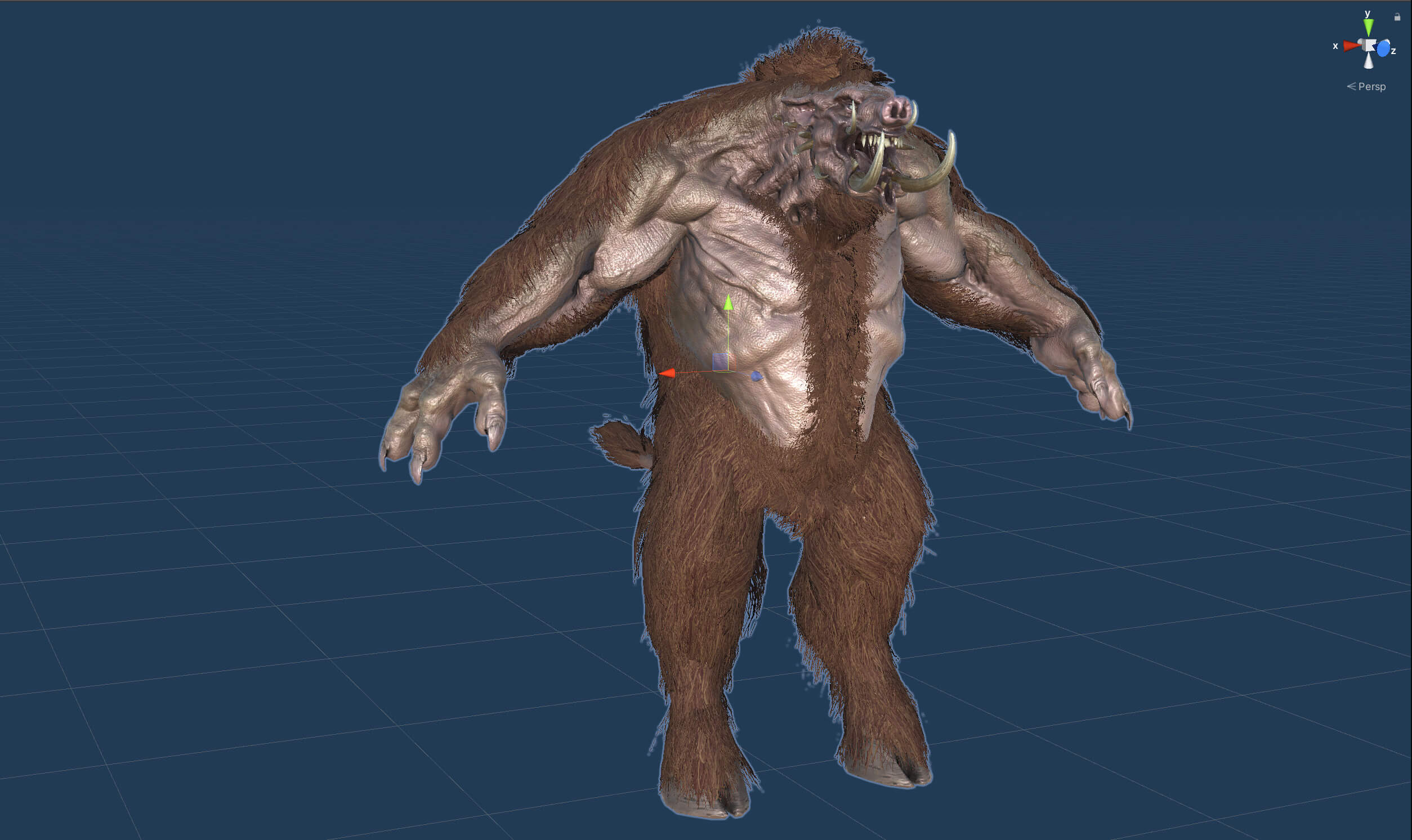 Wereboar Game Ready - 3D Model by andryuha1981