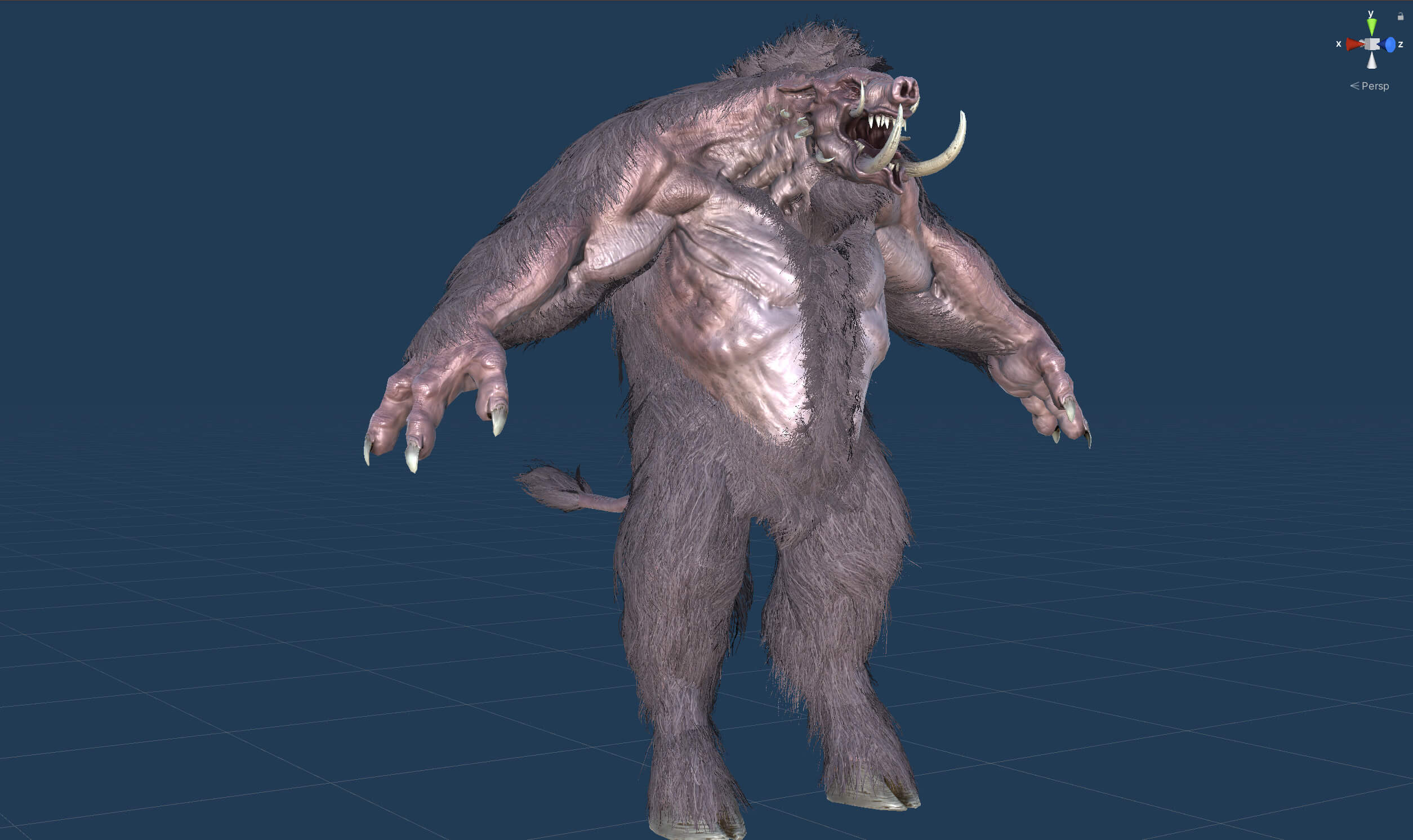 Wereboar Game Ready - 3D Model by andryuha1981