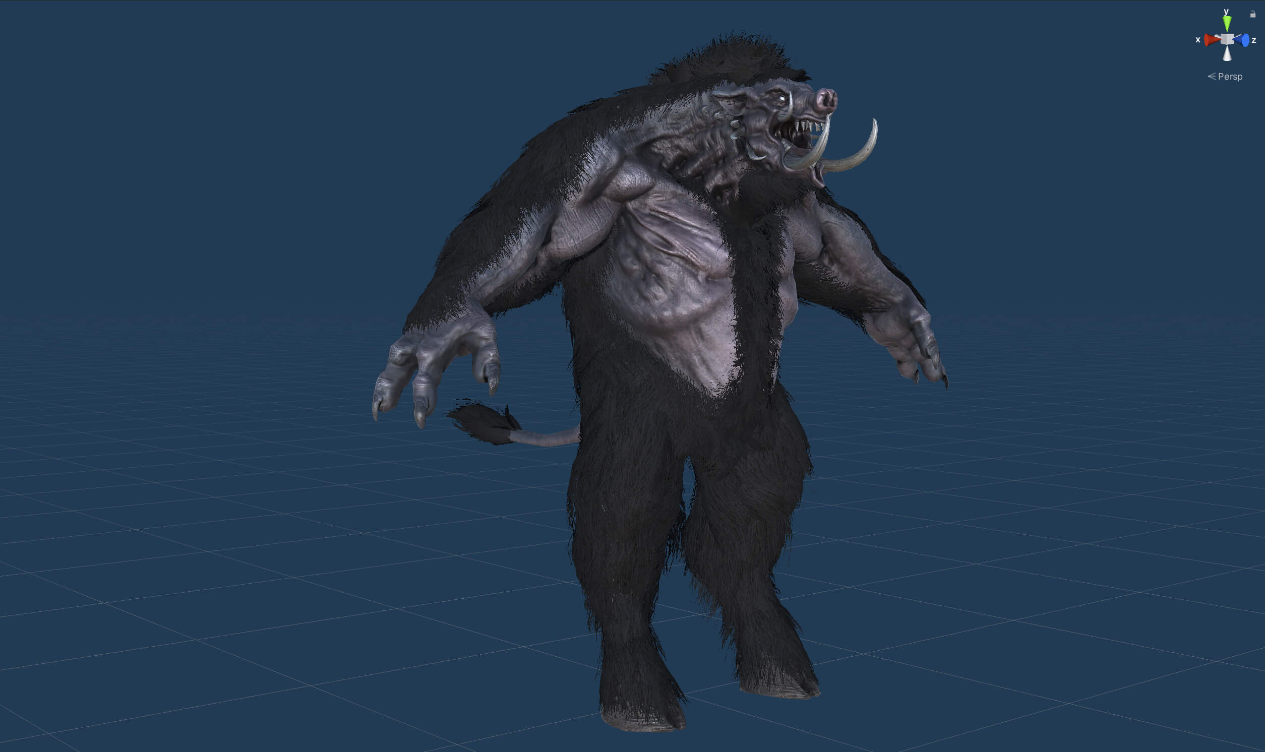 Wereboar Game Ready - 3D Model by andryuha1981