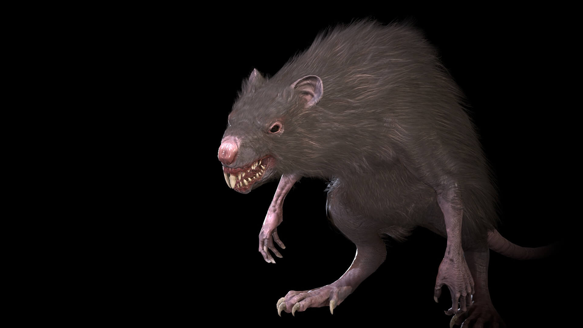 Wererat Game Ready - 3D Model by andryuha1981
