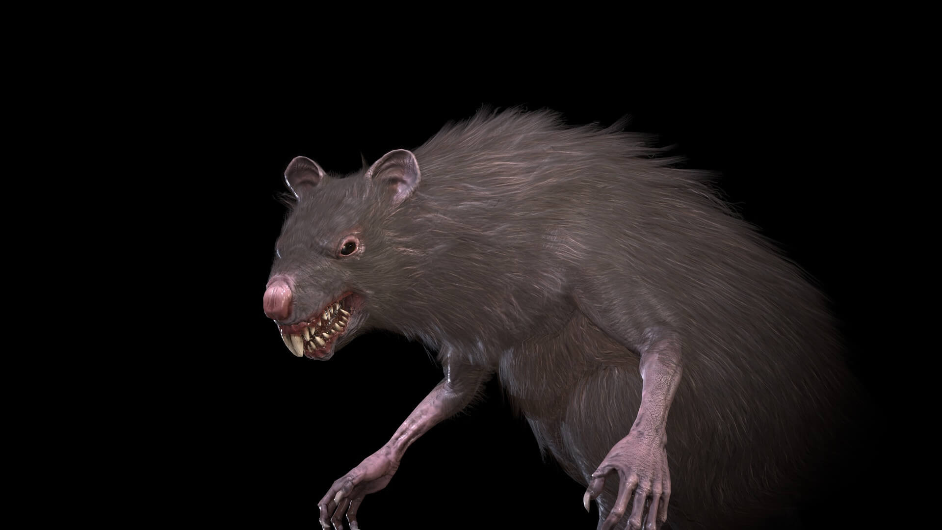 Wererat Game Ready - 3D Model by andryuha1981