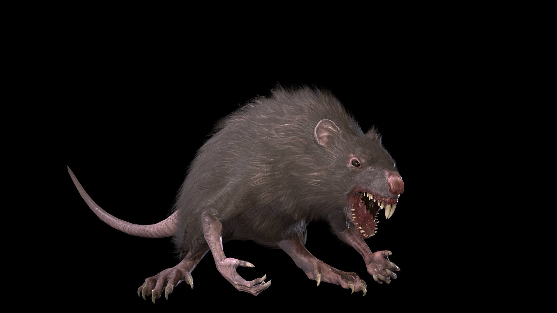 Wererat Game Ready - 3D Model by andryuha1981