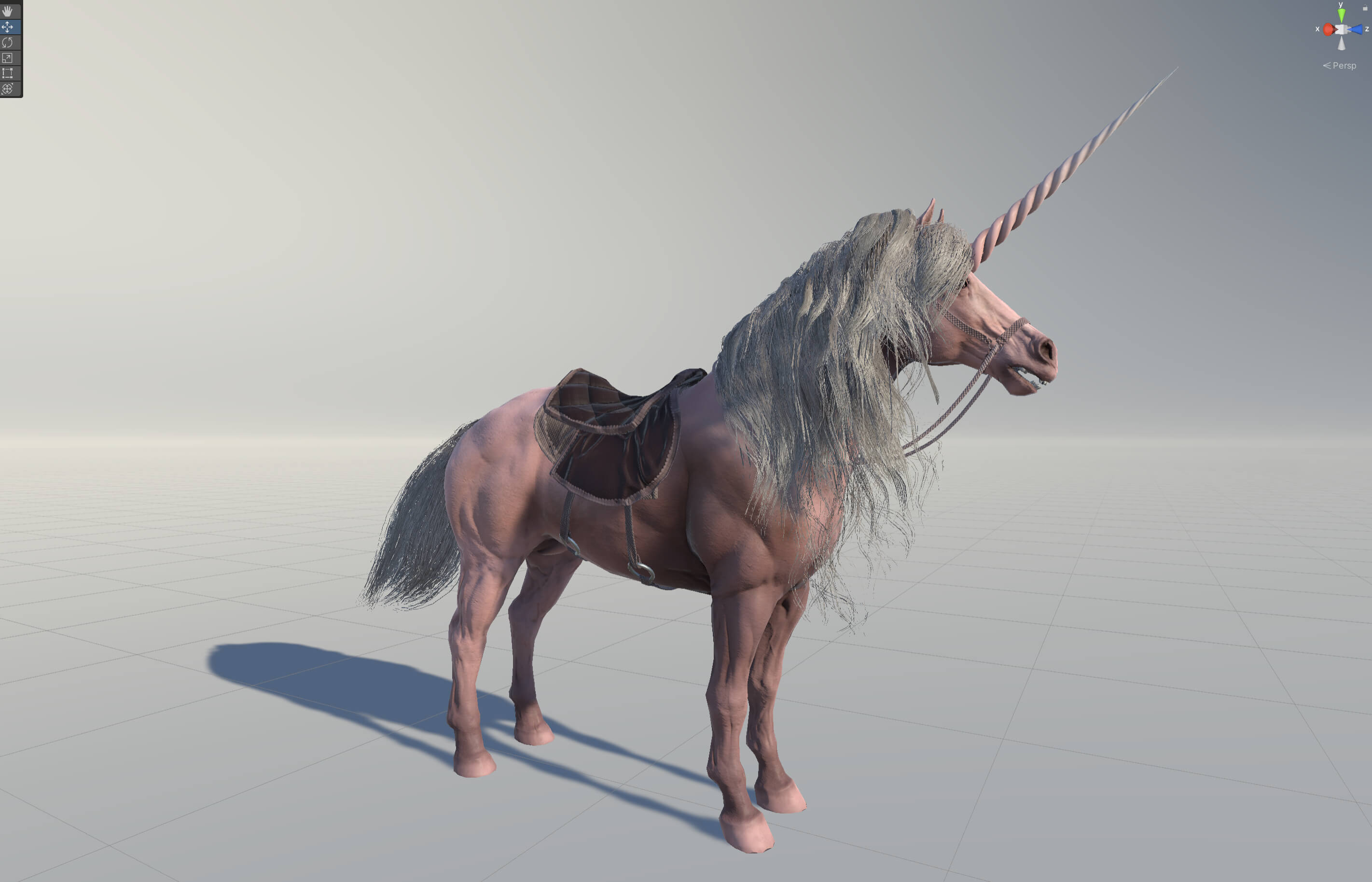 White Unicorn - 3D Model by andryuha1981