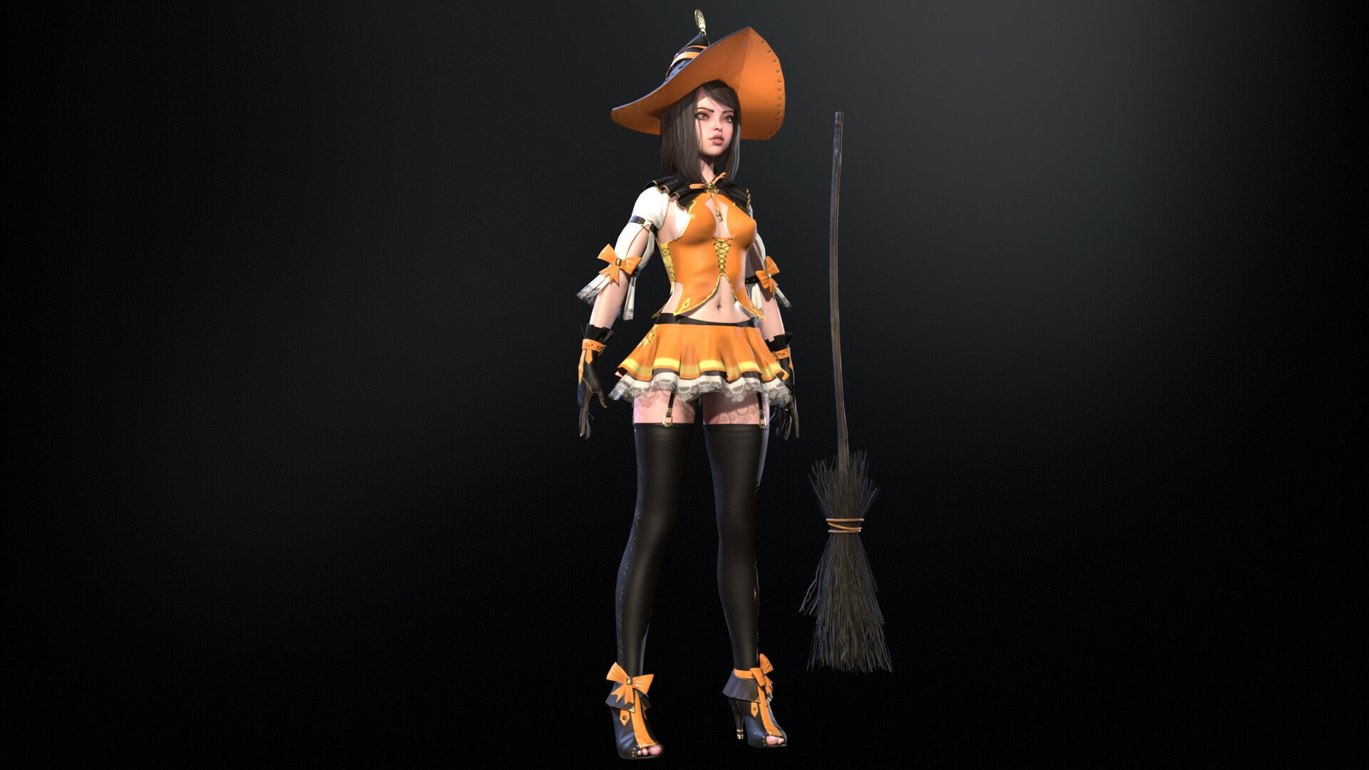 Witch 2 Game Ready - 3D Model by andryuha1981