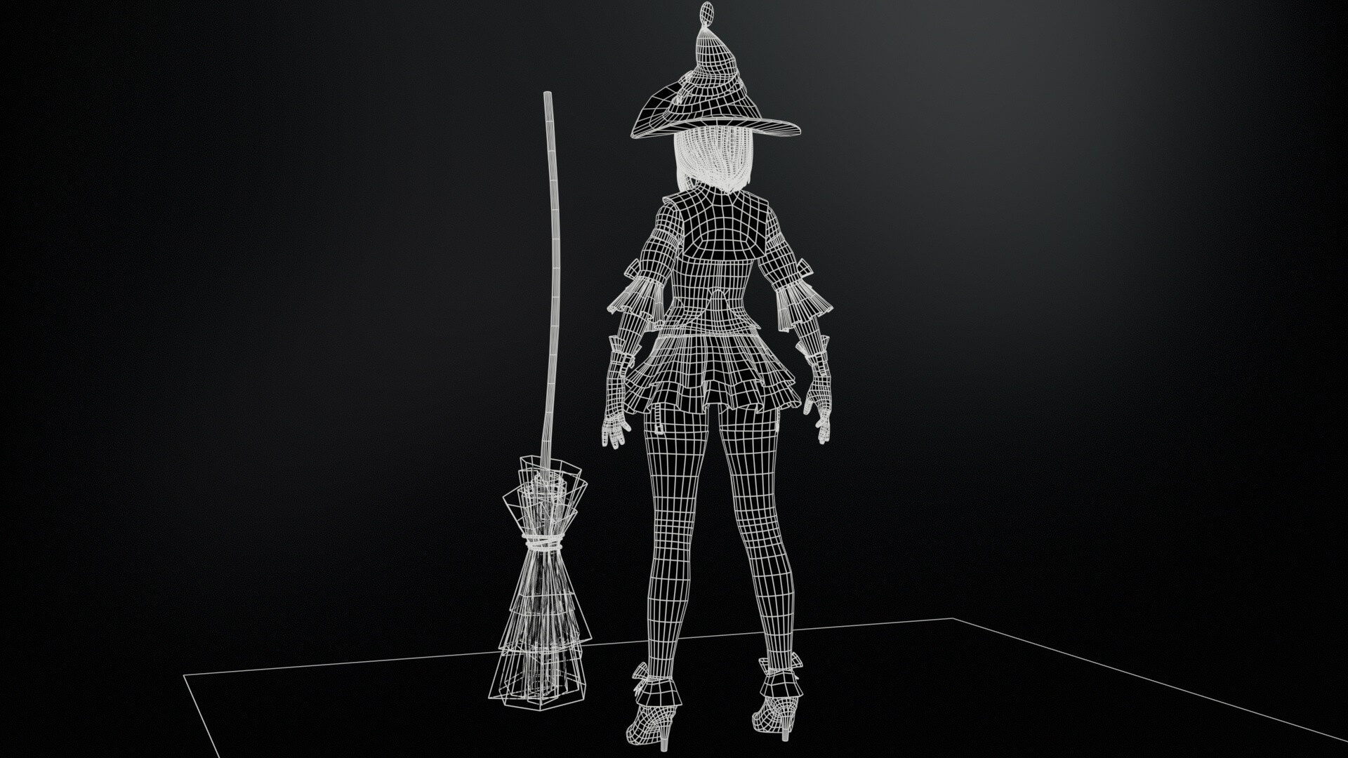 Witch 2 Game Ready - 3D Model by andryuha1981