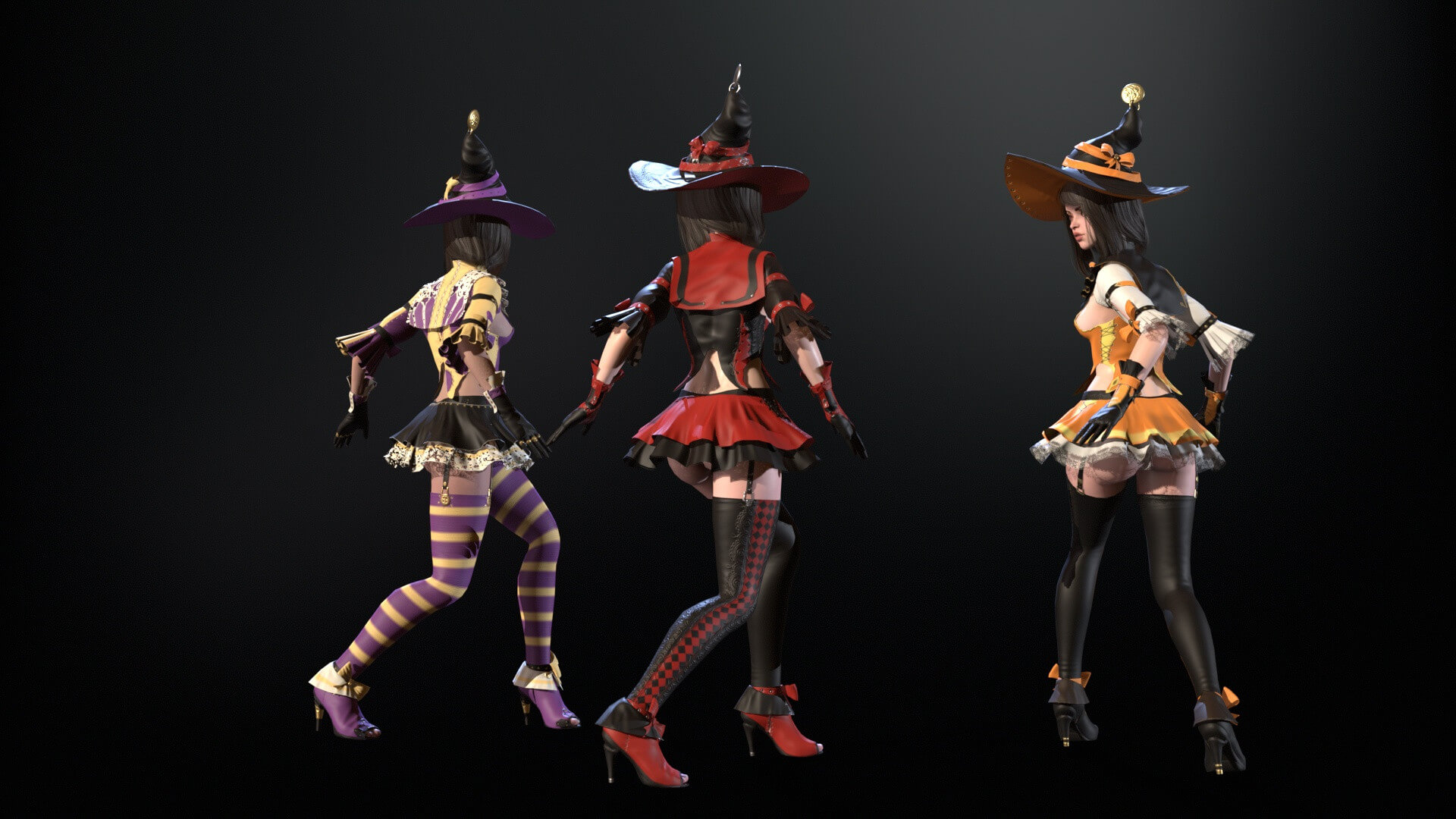 Witch 2 Game Ready - 3D Model by andryuha1981