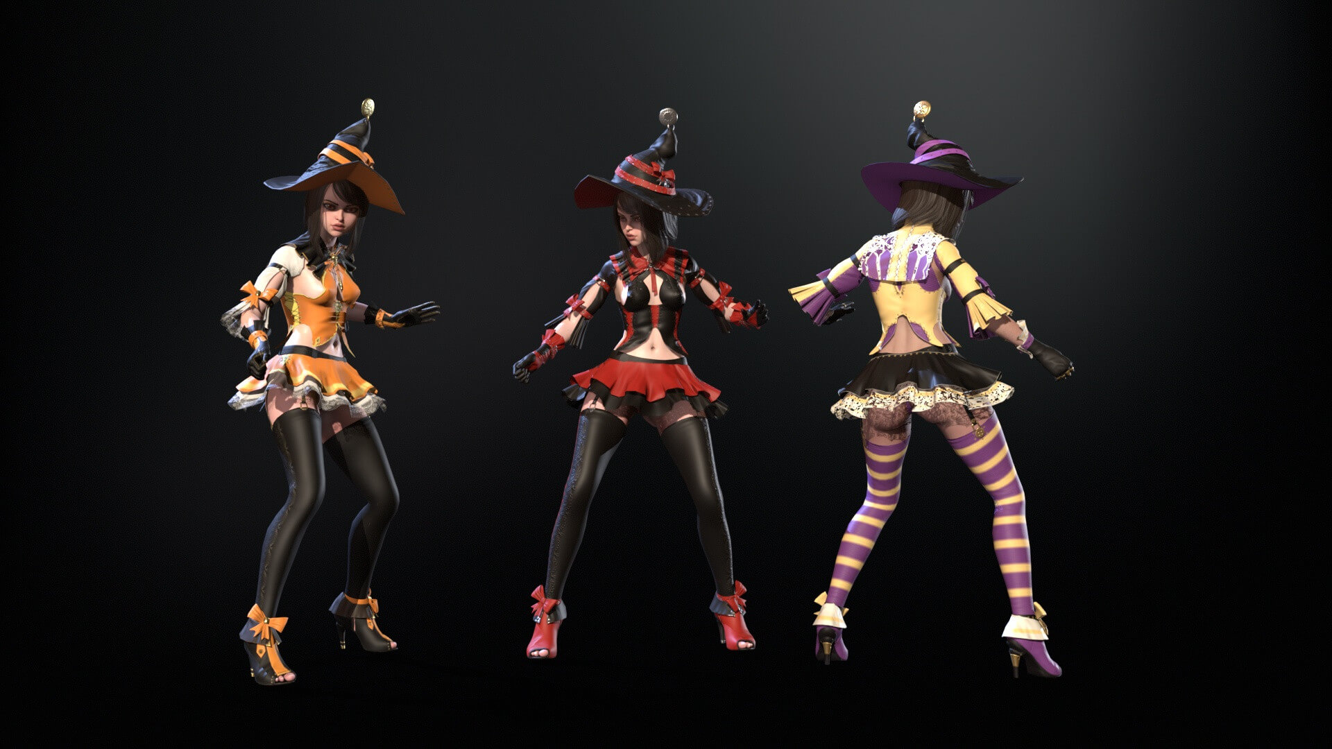 Witch 2 Game Ready - 3D Model by andryuha1981