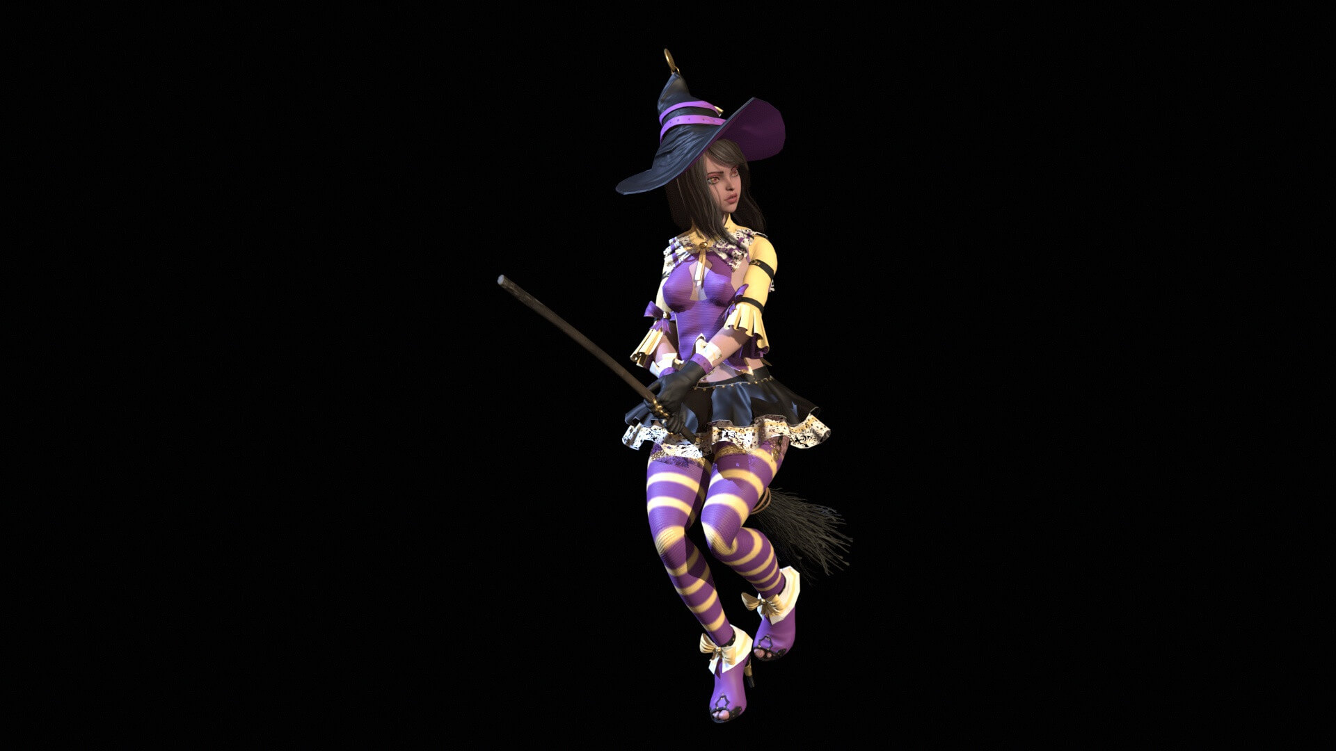 Witch 2 Game Ready - 3D Model by andryuha1981