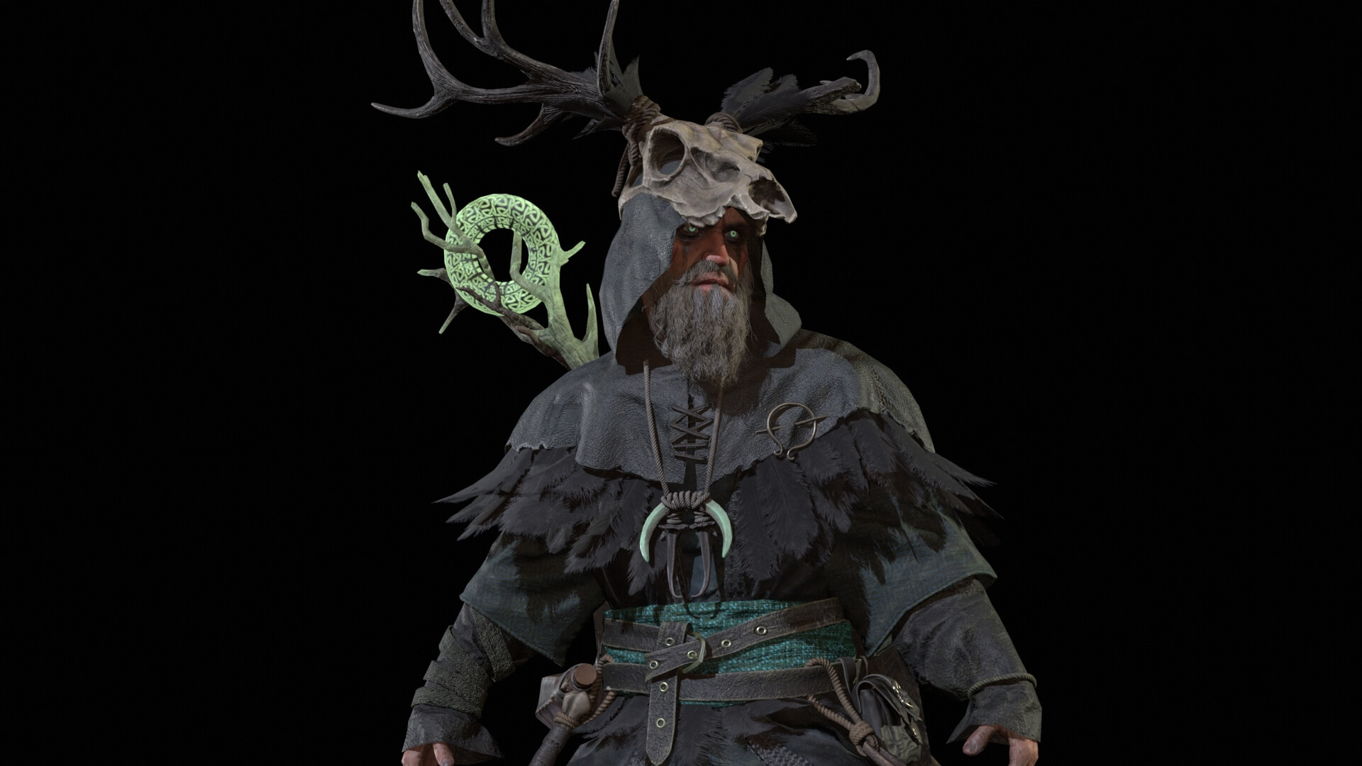 Wizard Druid - 3D Model by andryuha1981