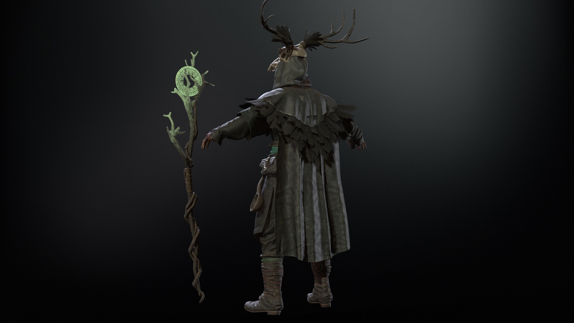 Wizard Druid - 3D Model by andryuha1981