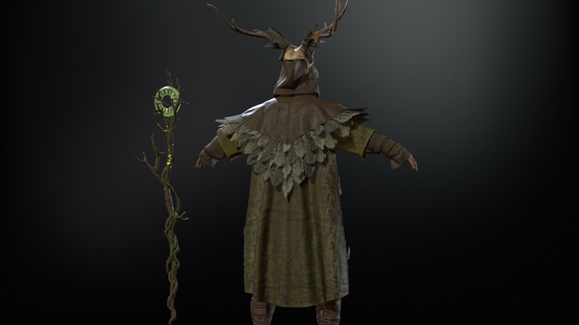 Wizard Druid - 3D Model by andryuha1981