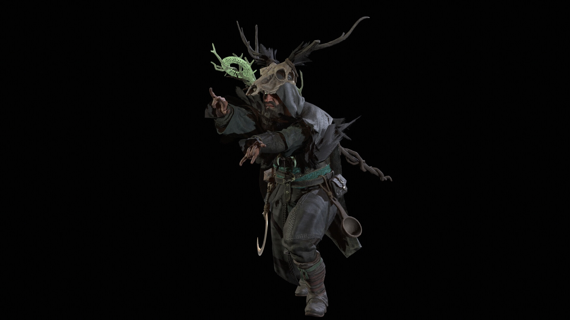 Wizard Druid - 3D Model by andryuha1981