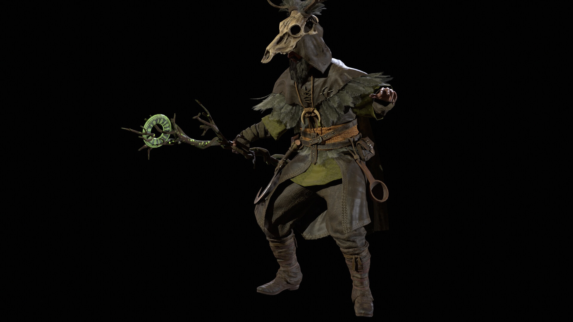 Wizard Druid - 3D Model by andryuha1981