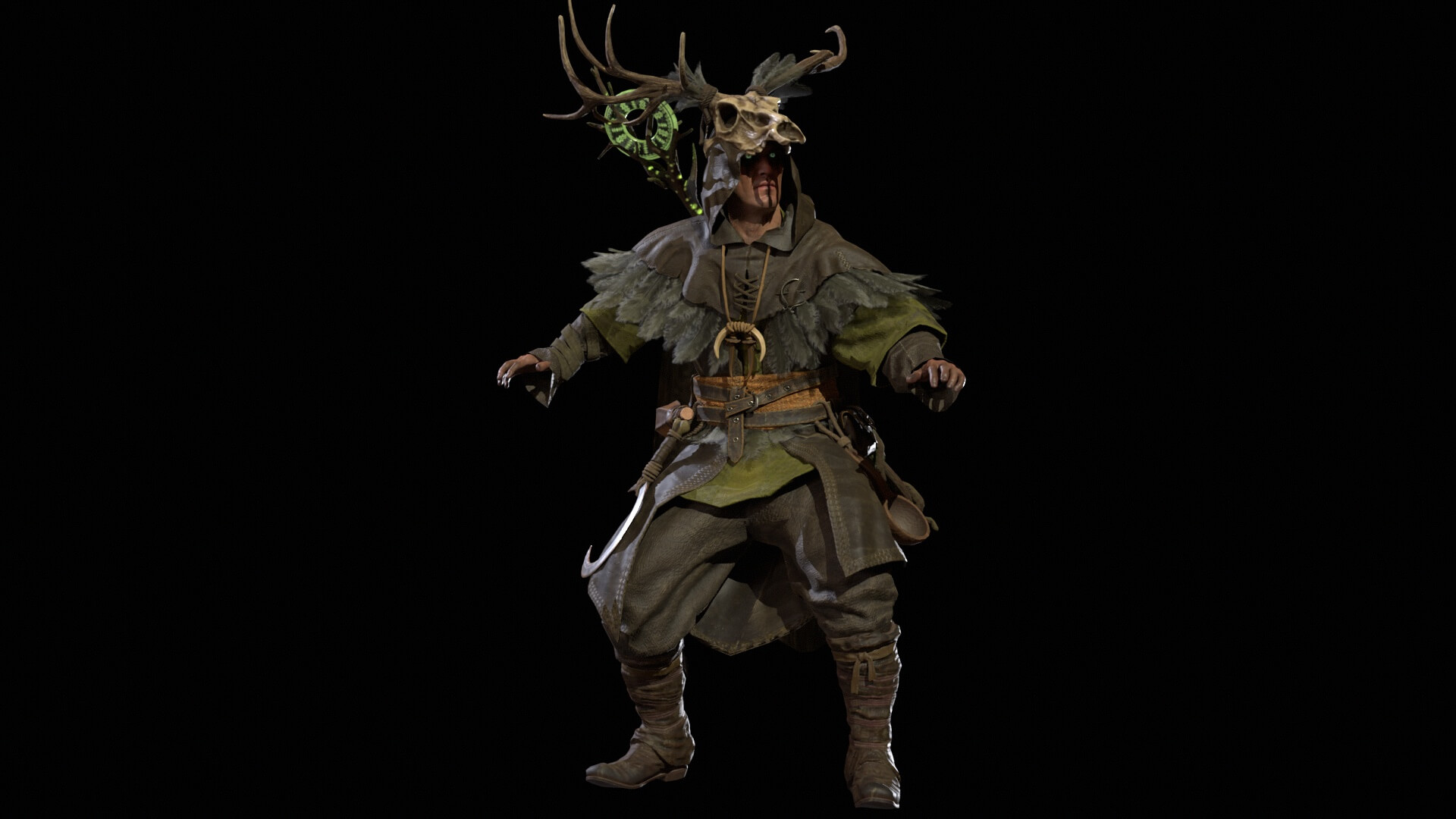 Wizard Druid - 3D Model by andryuha1981