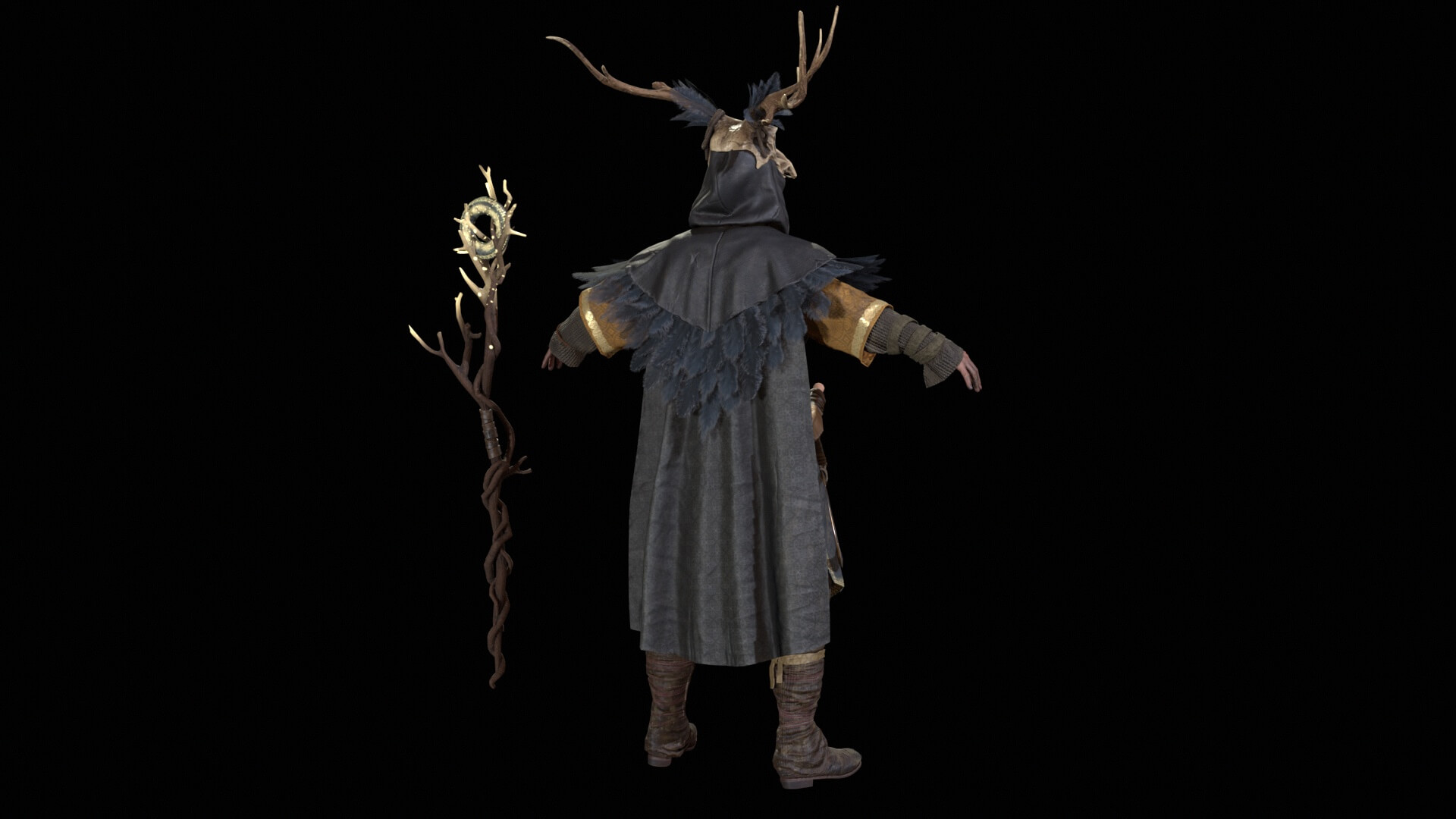 Wizard Druid - 3D Model by andryuha1981
