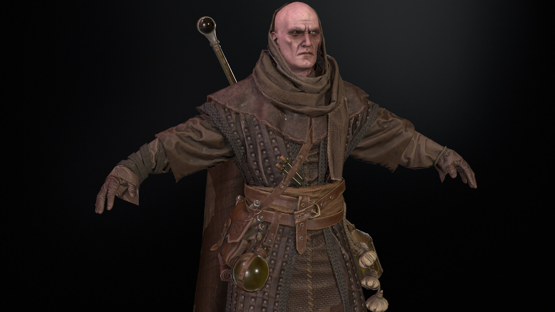 Wizard Plague Doctor - 3D Model by andryuha1981