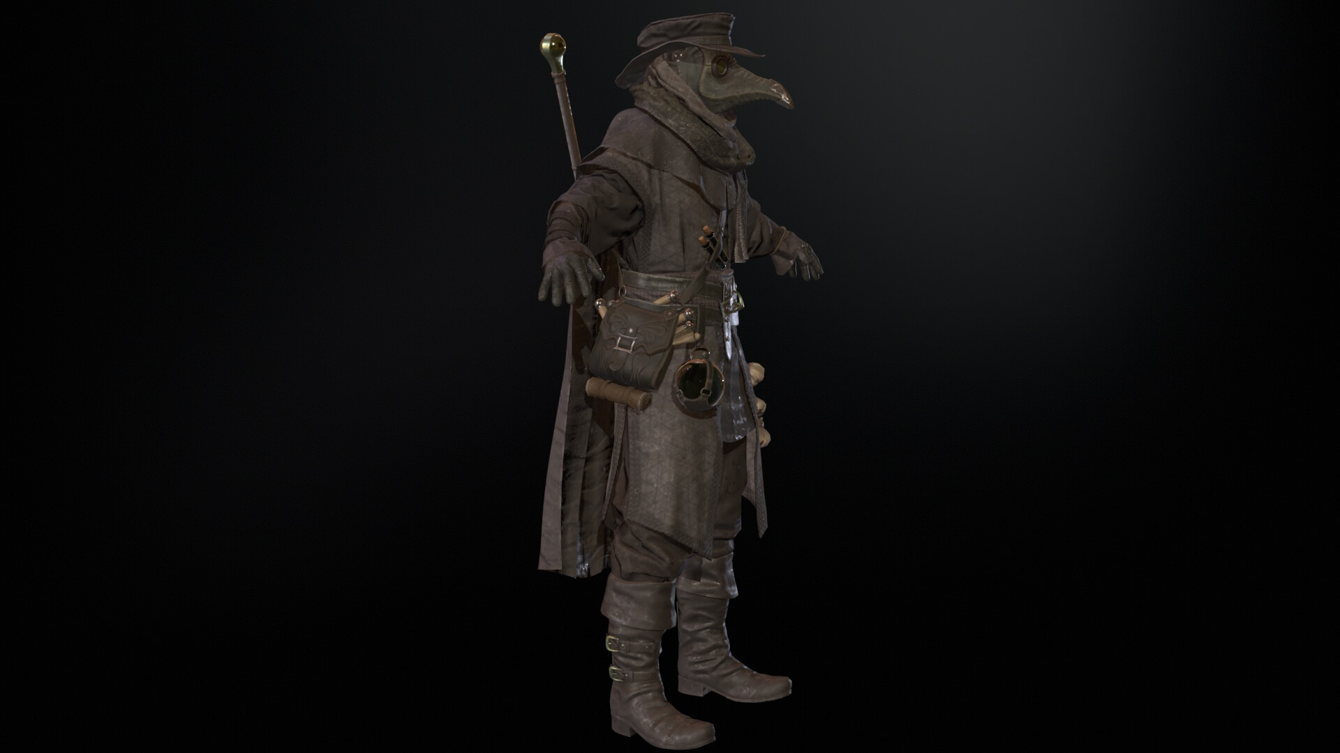 Wizard Plague Doctor - 3D Model by andryuha1981