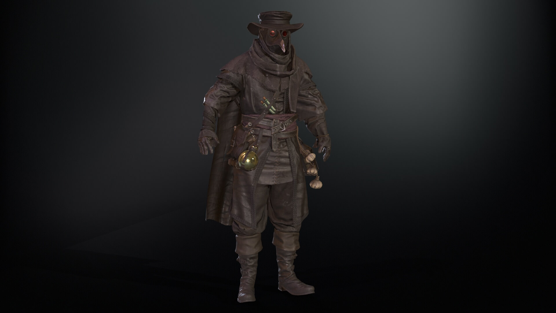 Wizard Plague Doctor - 3D Model by andryuha1981