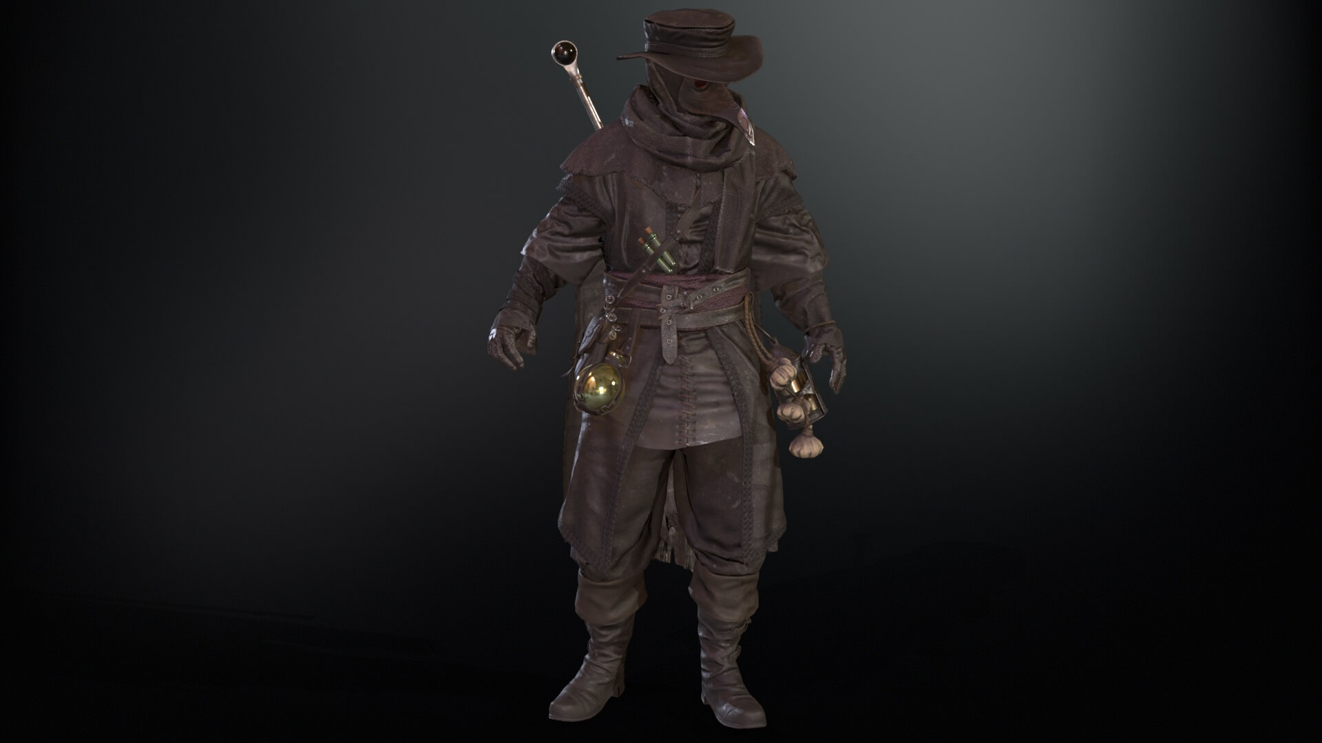 Wizard Plague Doctor - 3D Model by andryuha1981