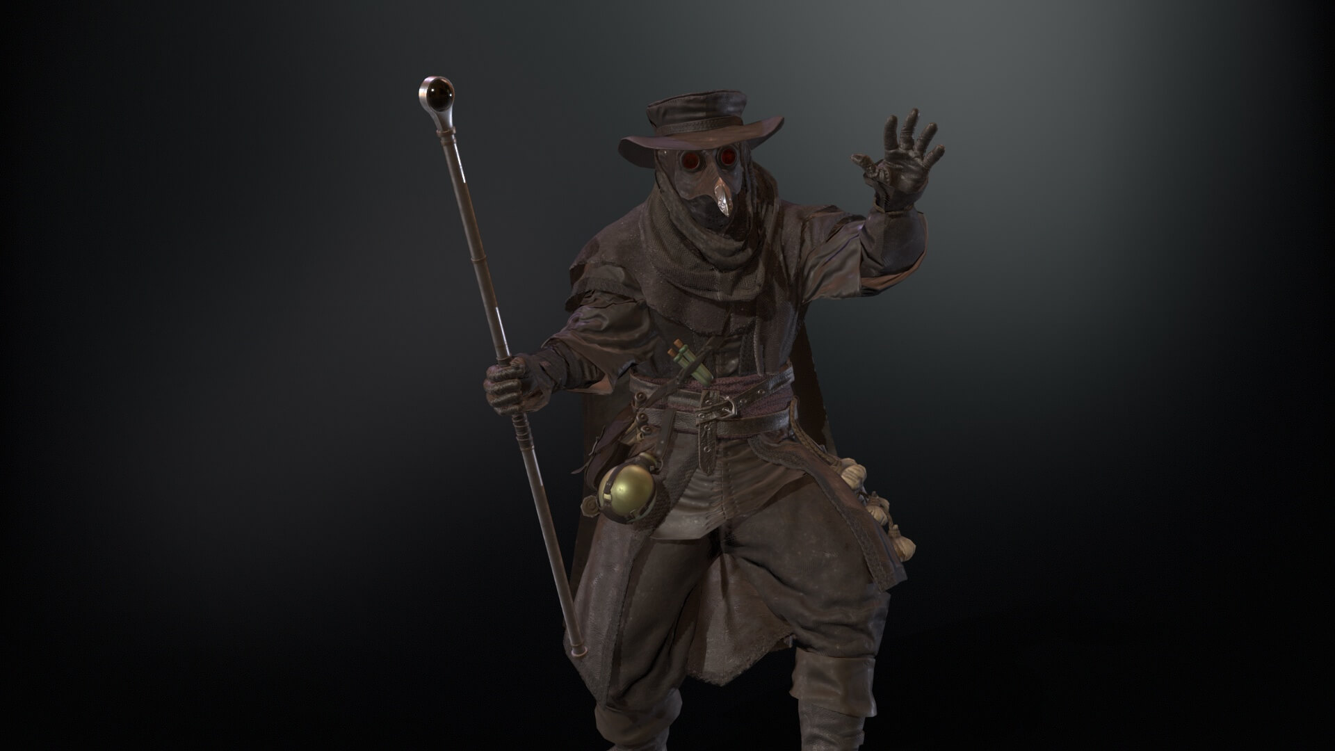 Wizard Plague Doctor - 3D Model by andryuha1981