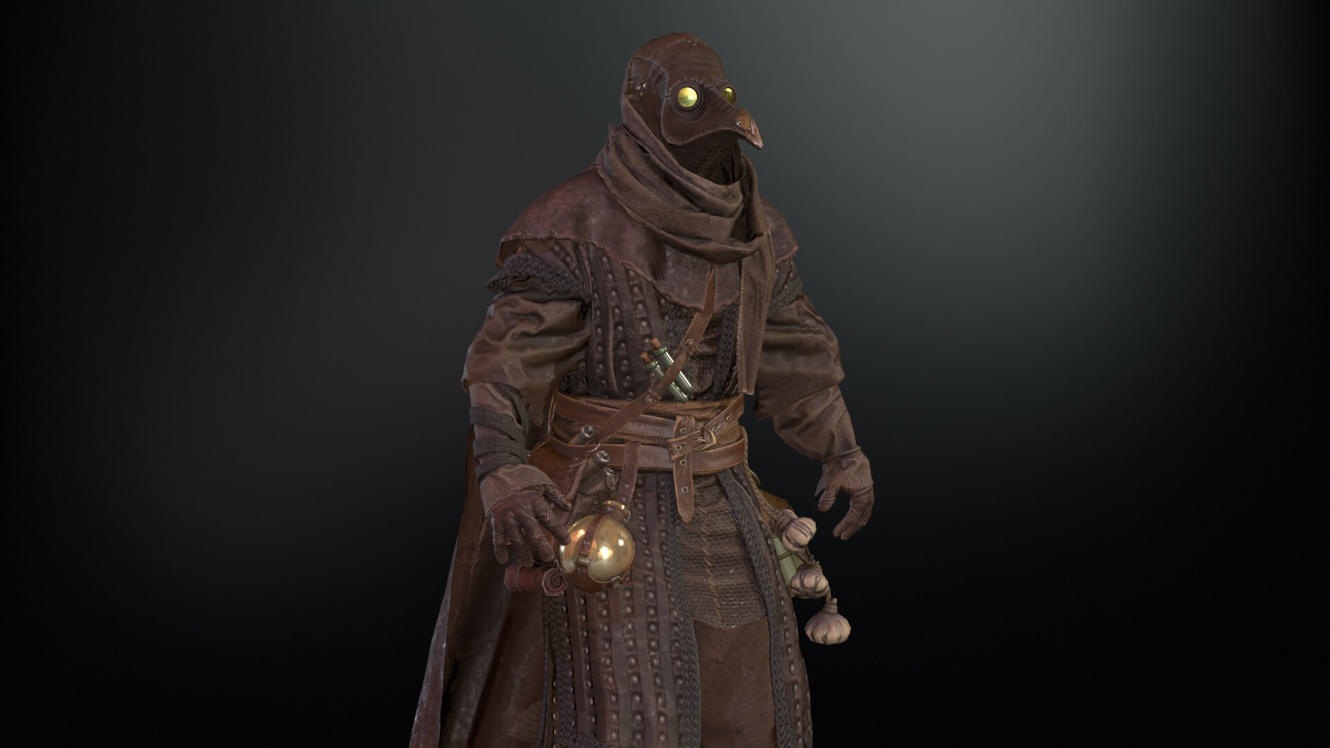 Wizard Plague Doctor - 3D Model by andryuha1981