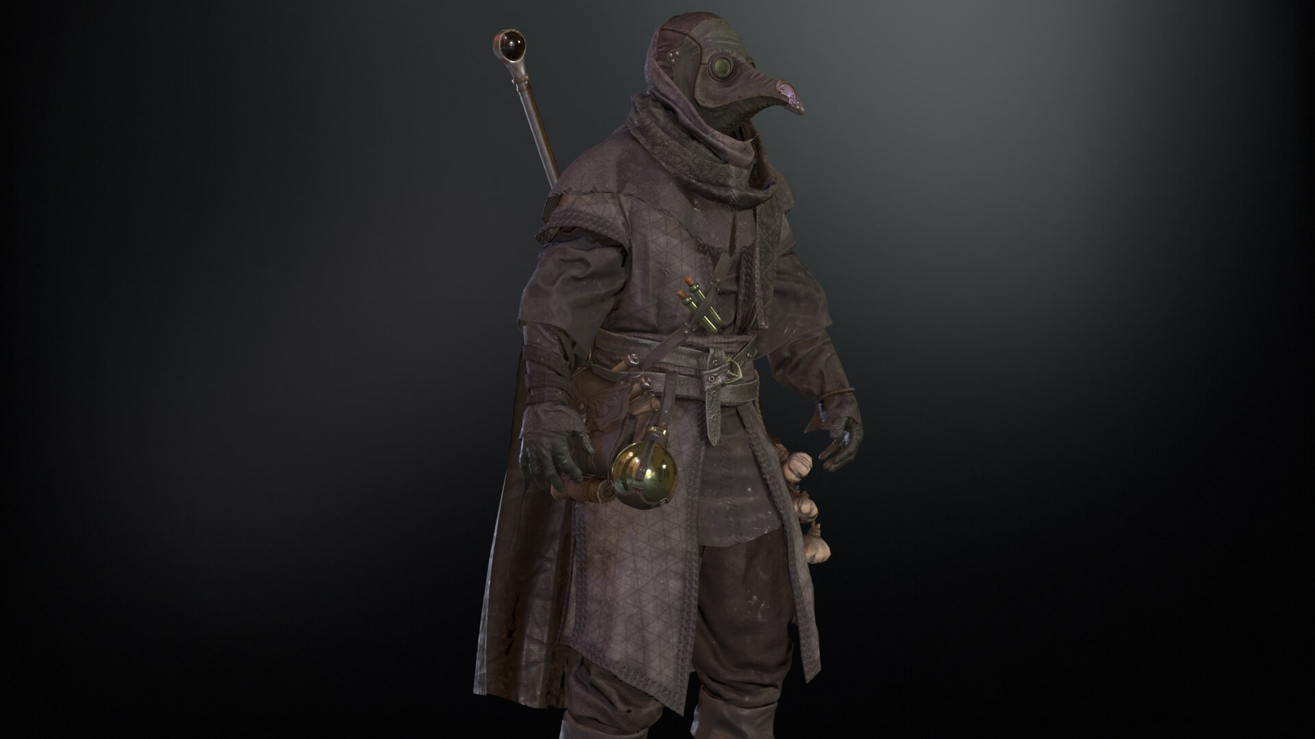 Wizard Plague Doctor - 3D Model by andryuha1981