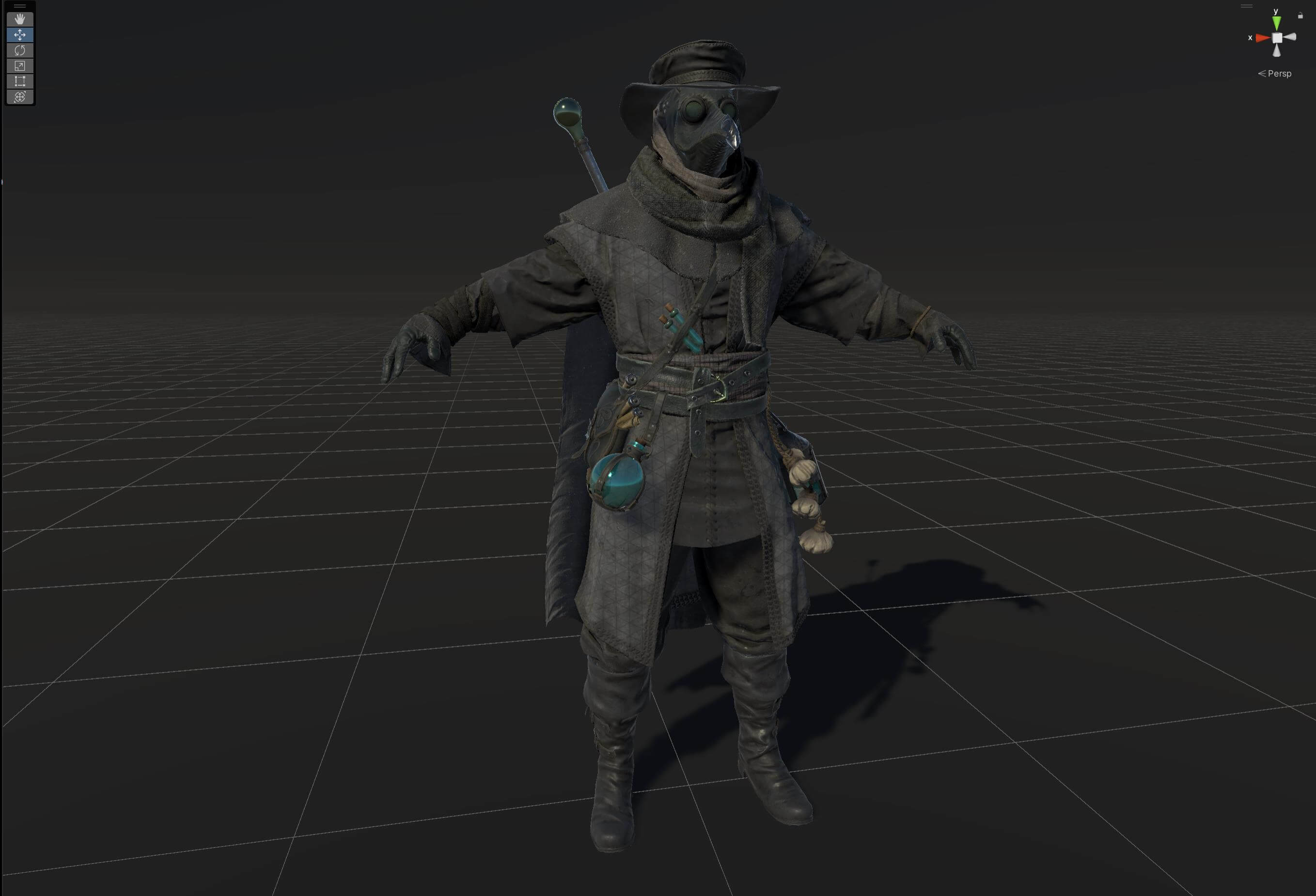 Wizard Plague Doctor - 3D Model by andryuha1981