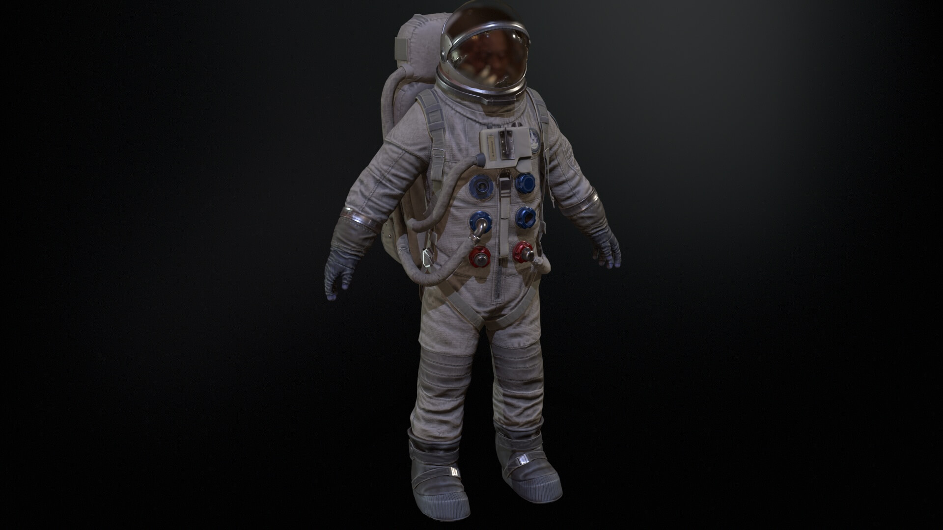 Zombie Astronaut Game Ready - 3D Model by andryuha1981