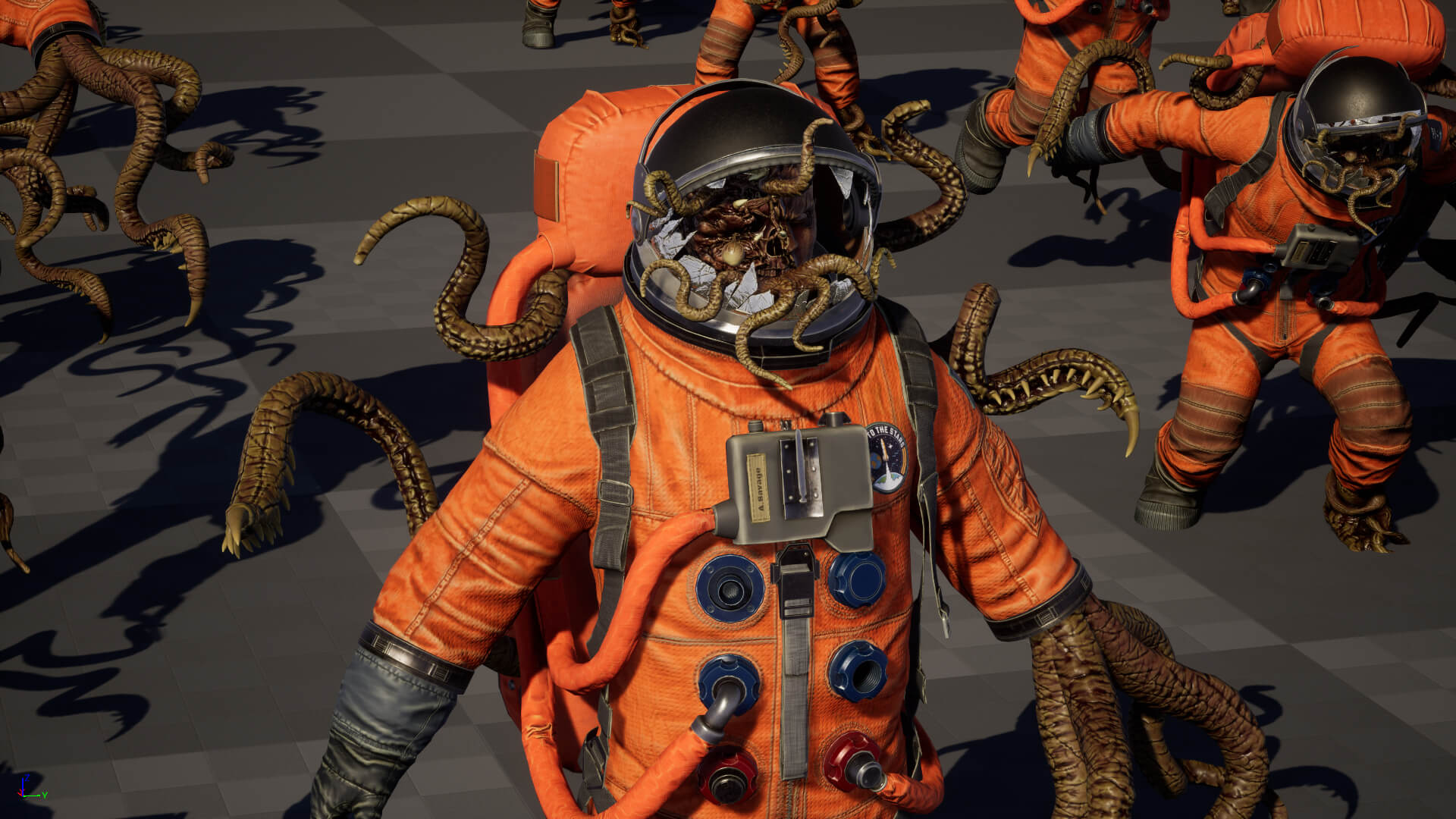 Zombie Astronaut Game Ready - 3D Model by andryuha1981