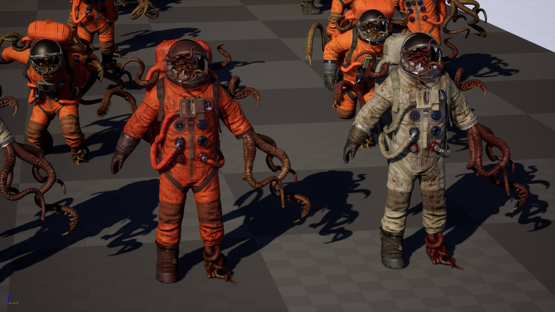 Zombie Astronaut Game Ready - 3D Model by andryuha1981