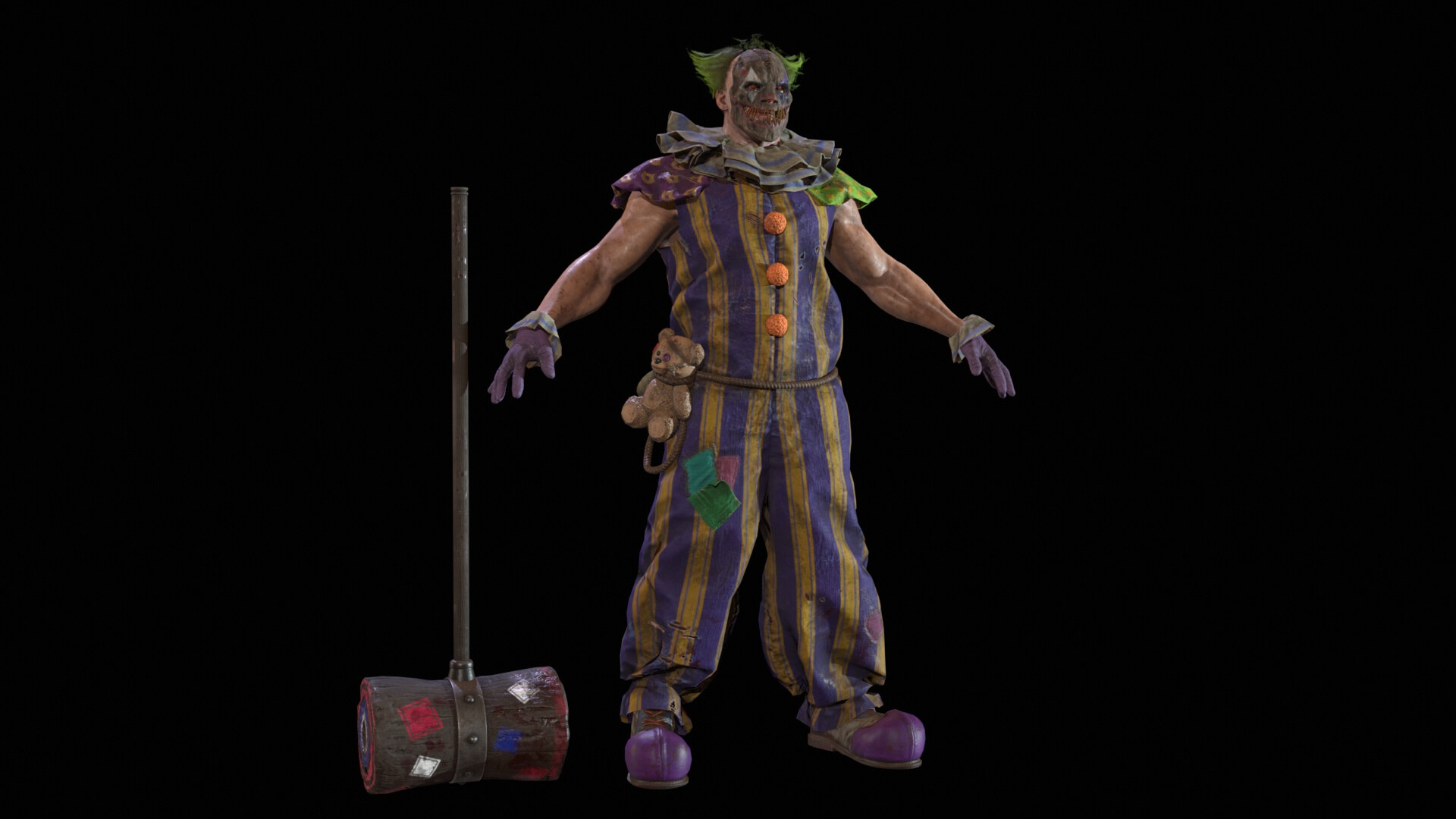Zombie Clown - 3D Model by andryuha1981