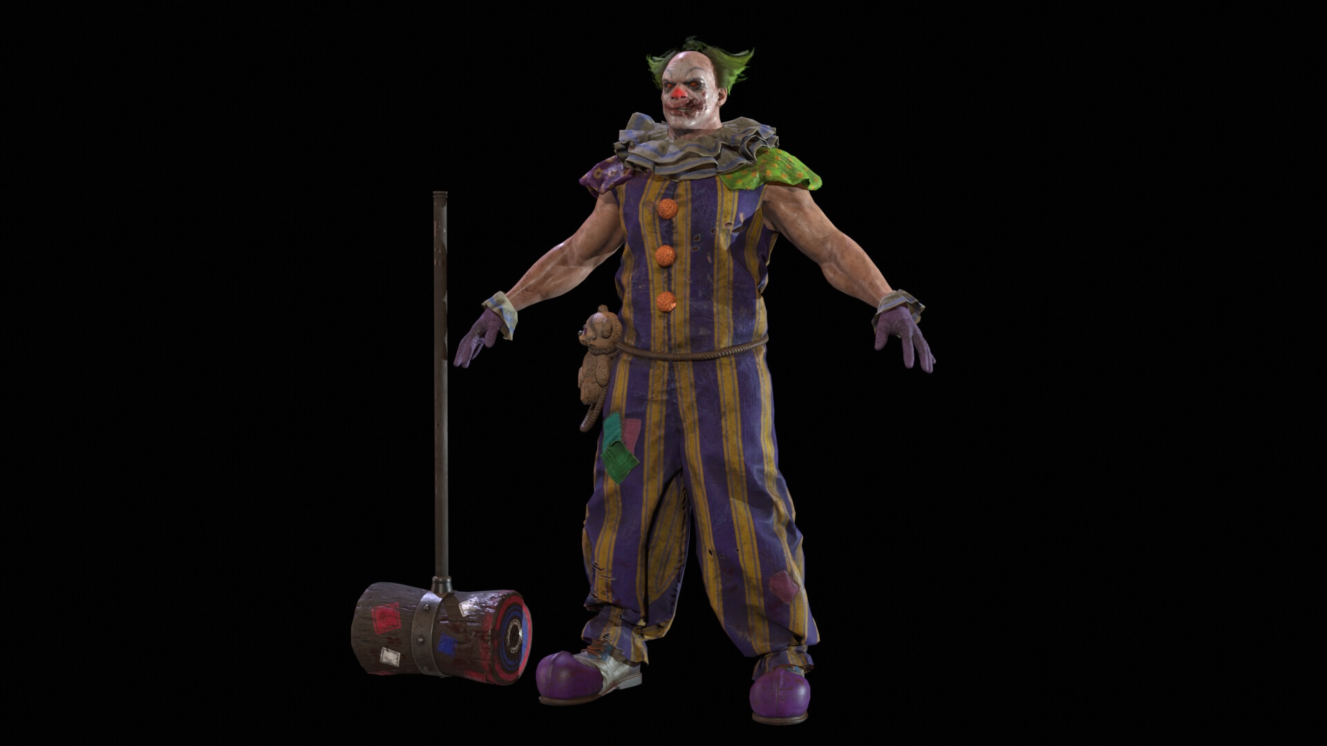 Zombie Clown - 3D Model by andryuha1981