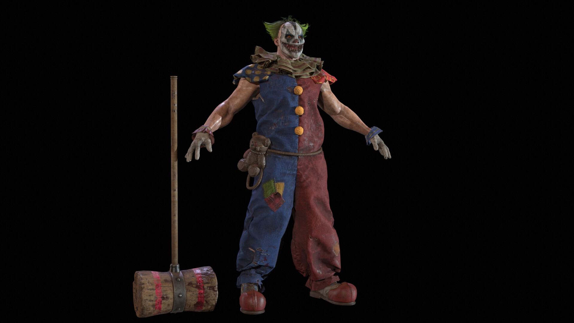 Zombie Clown - 3D Model by andryuha1981