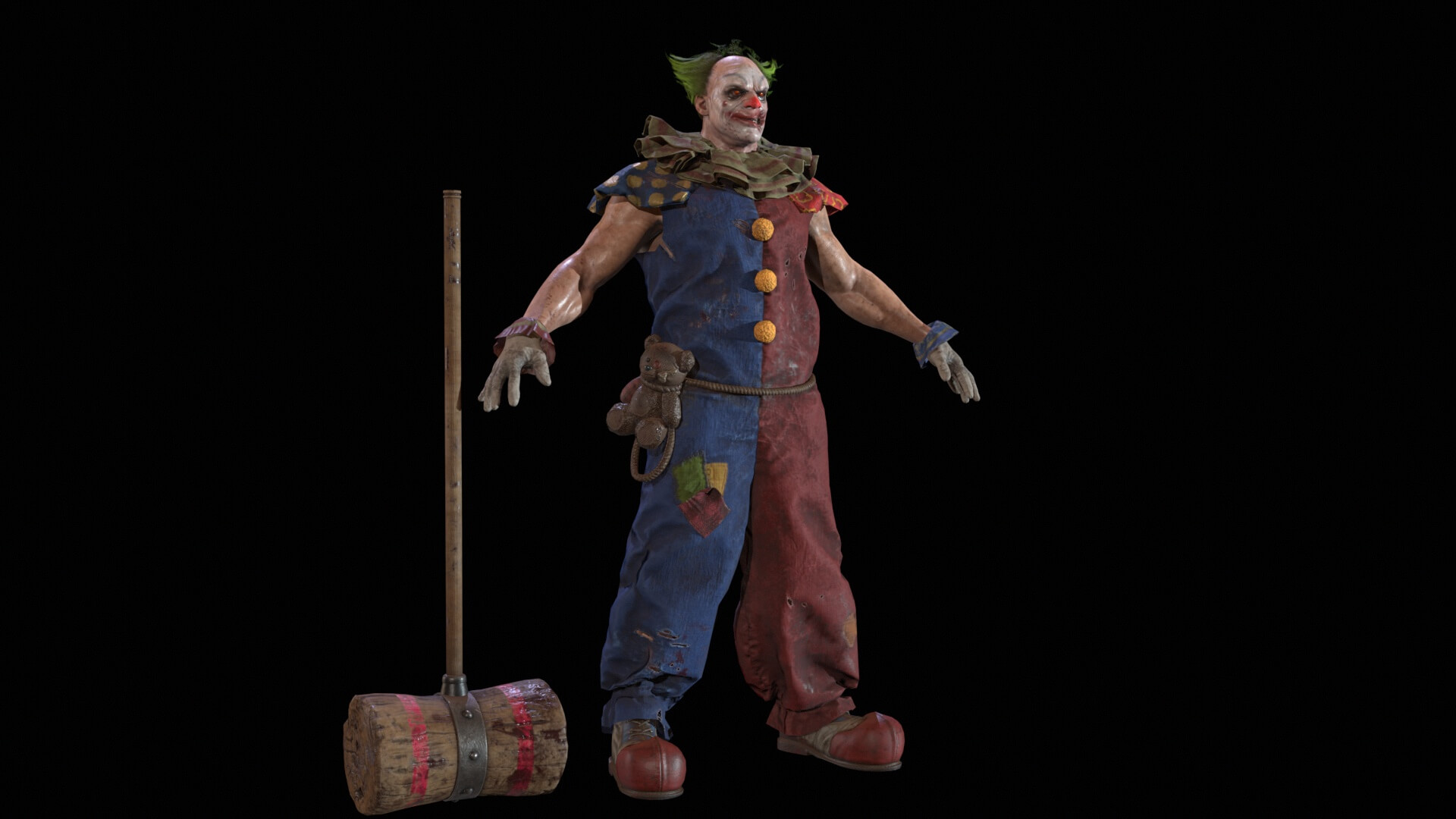 Zombie Clown - 3D Model by andryuha1981