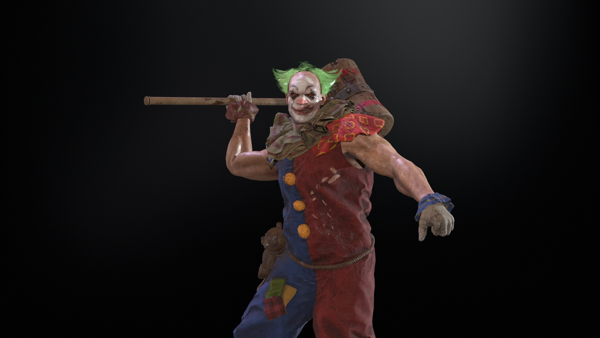 Zombie Clown - 3D Model by andryuha1981