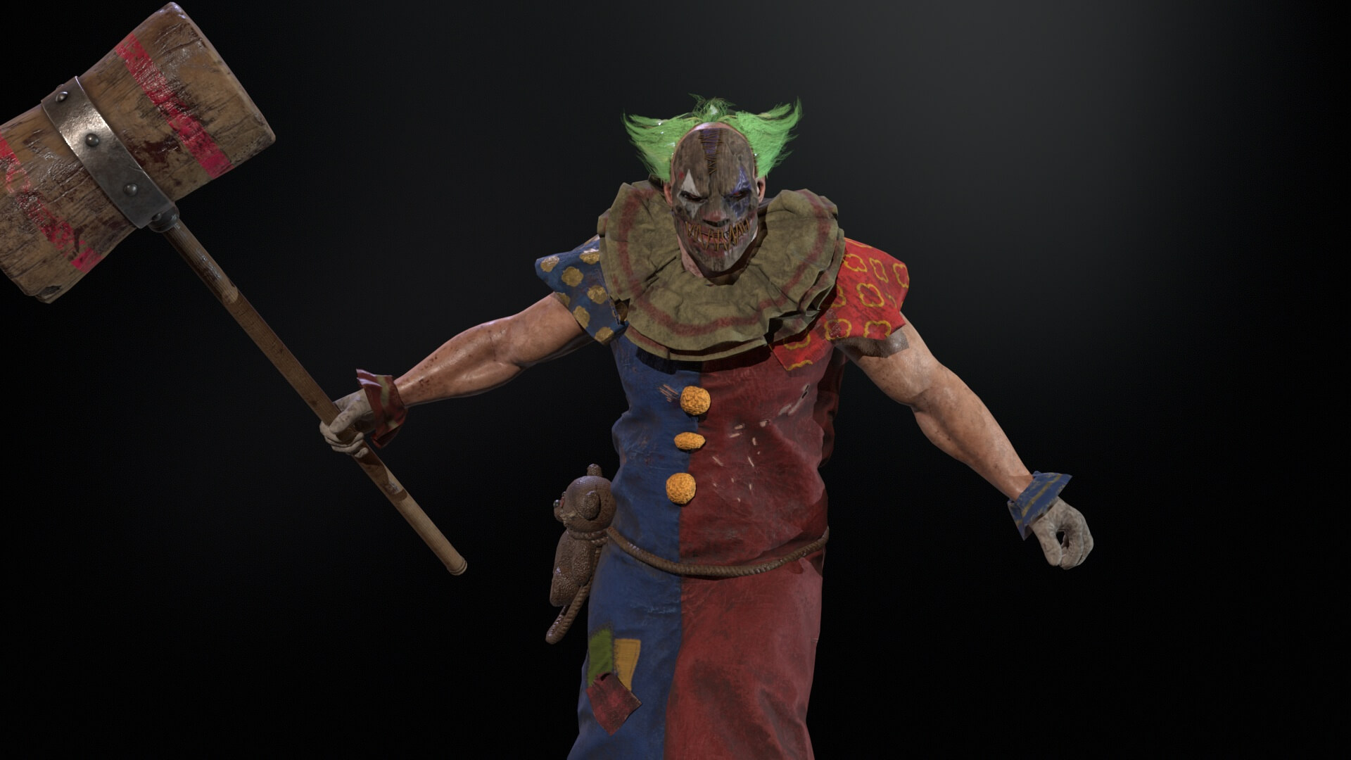 Zombie Clown - 3D Model by andryuha1981