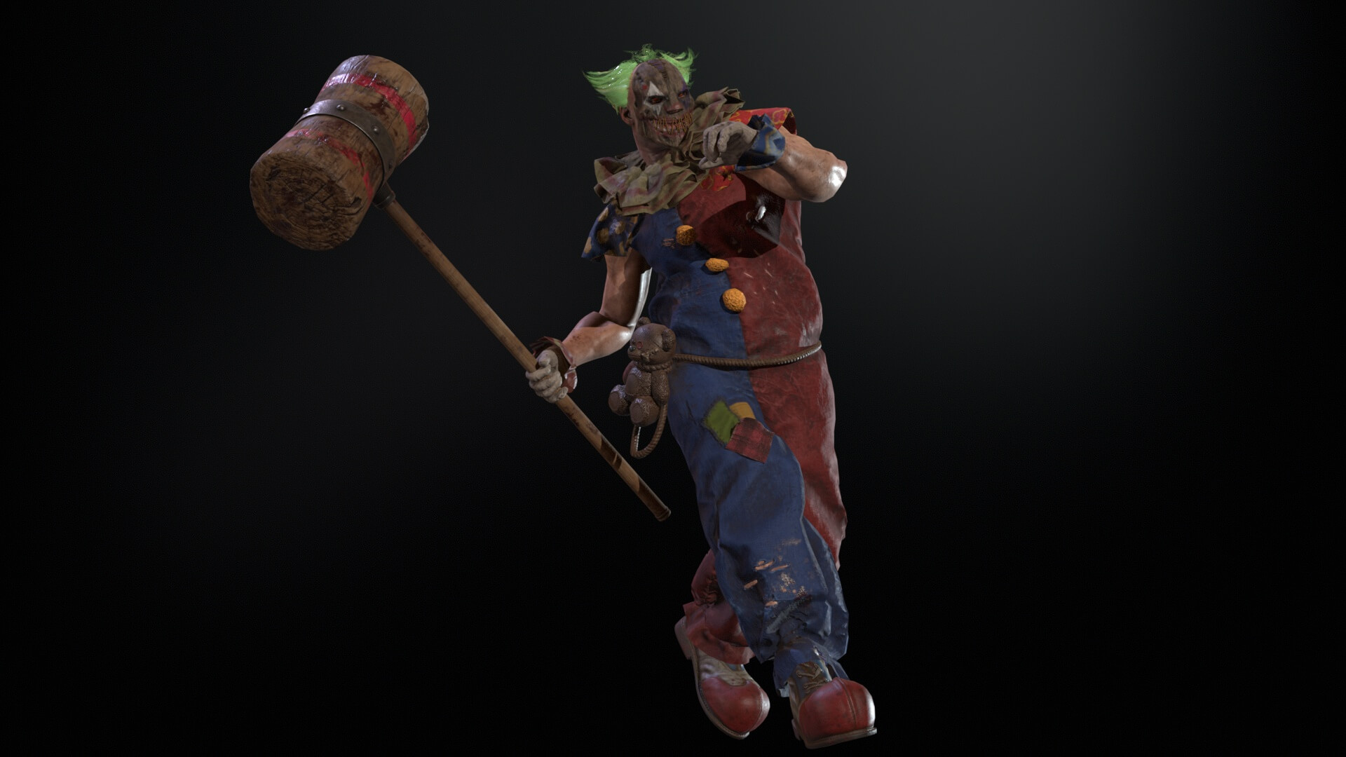 Zombie Clown - 3D Model by andryuha1981