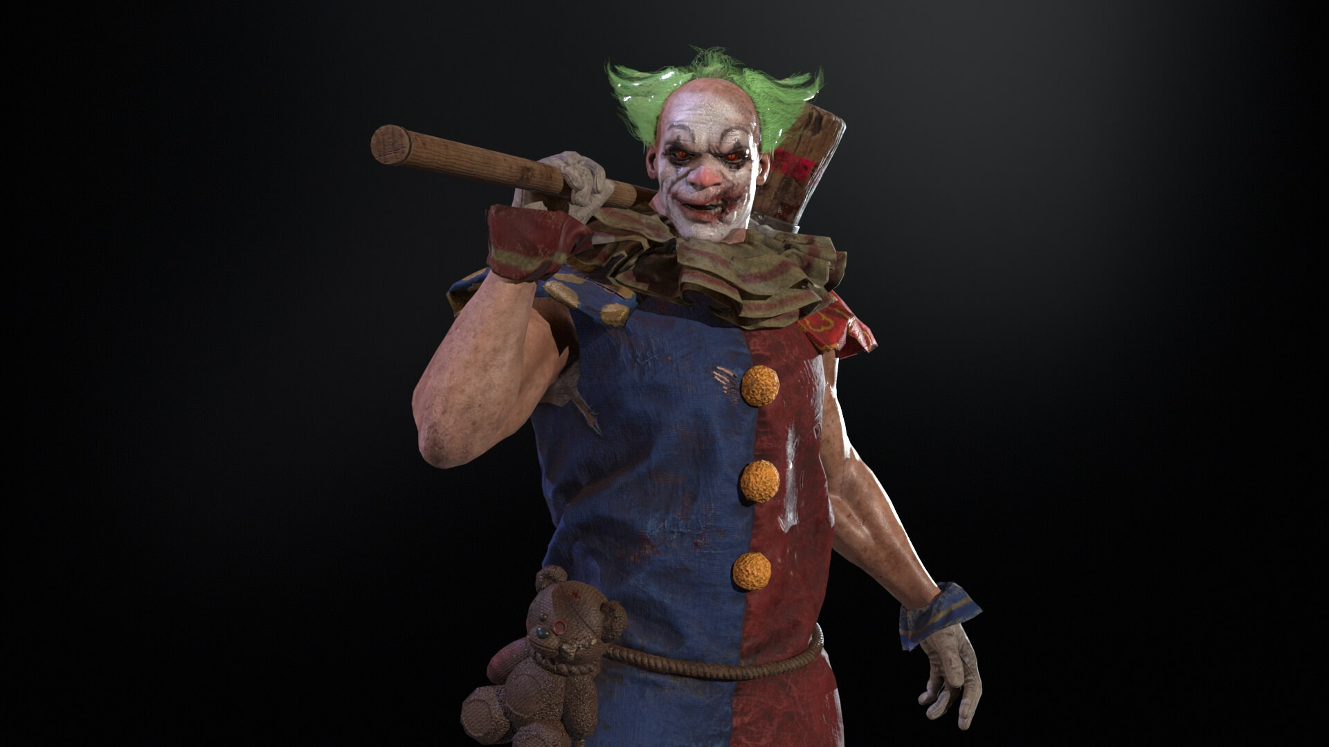 Zombie Clown - 3D Model by andryuha1981