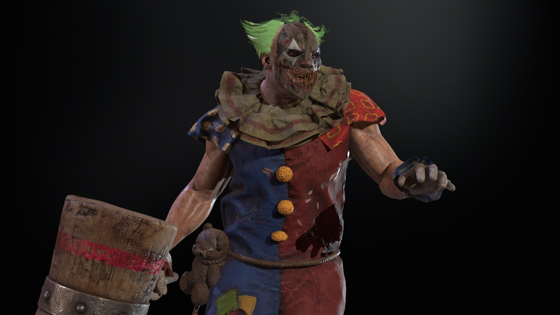Zombie Clown - 3D Model by andryuha1981