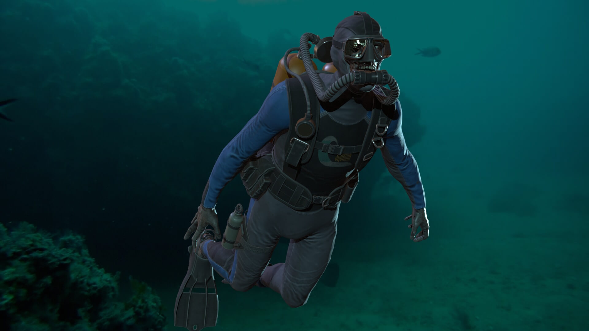 Zombie Diver Game Ready - 3D Model by andryuha1981
