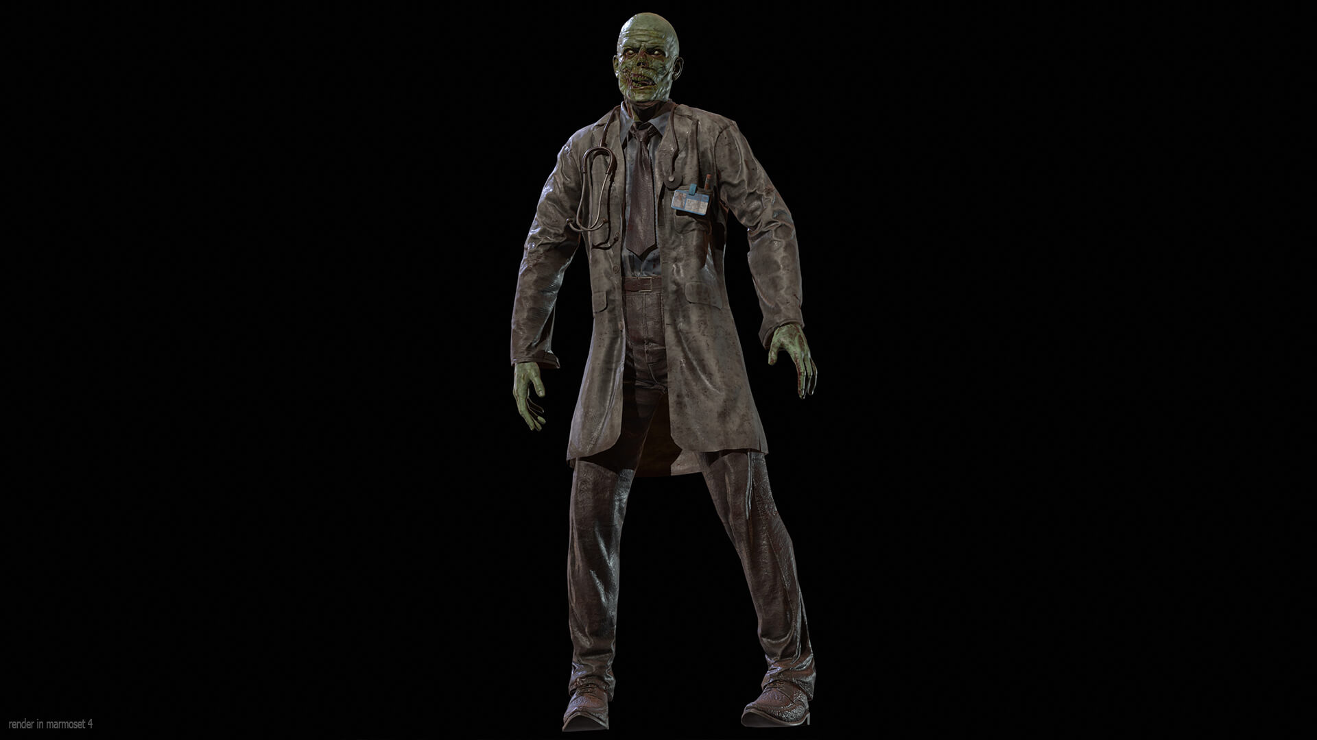 Zombie Doctor - 3D Model by andryuha1981
