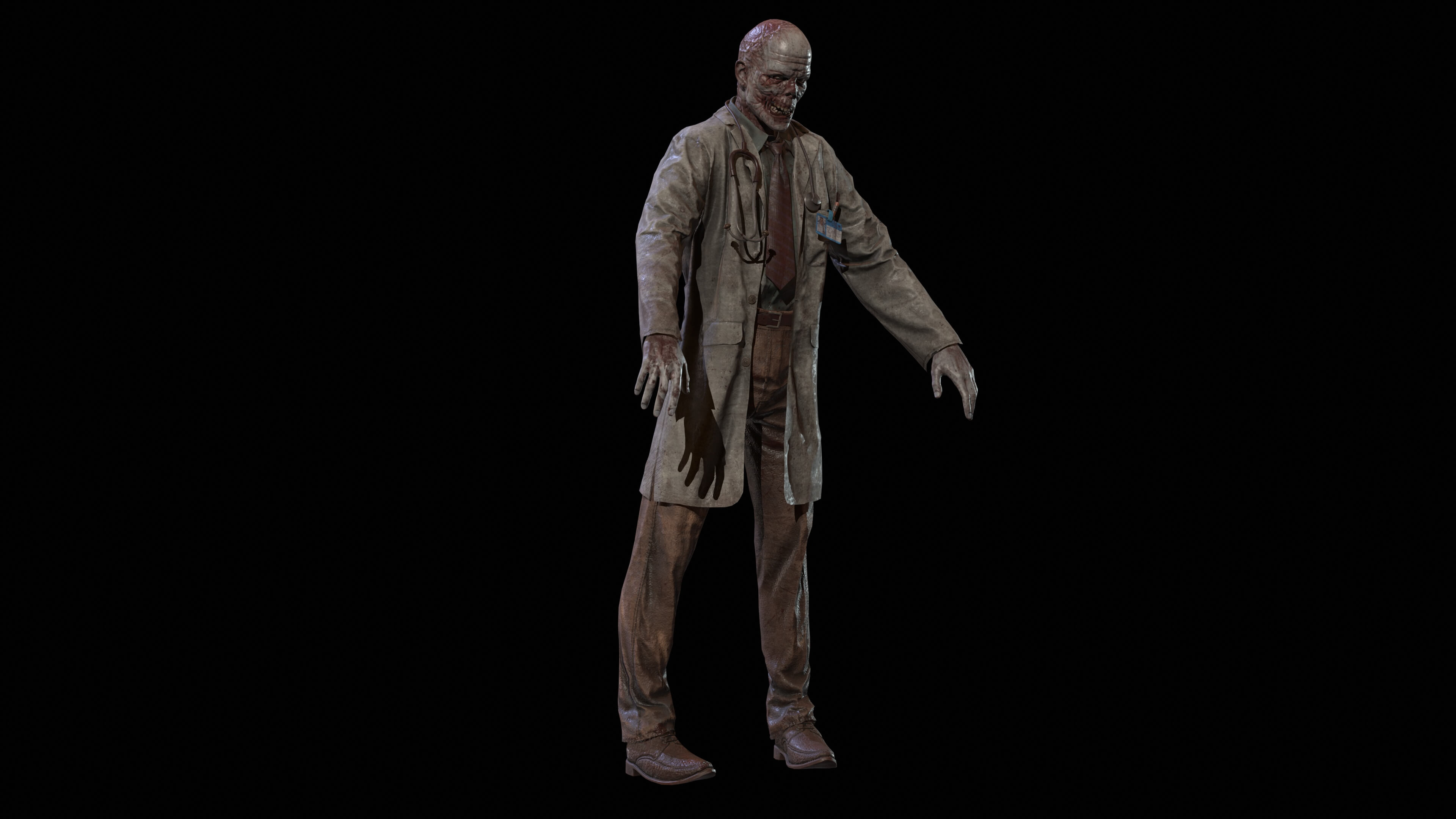 Zombie Doctor - 3D Model by andryuha1981