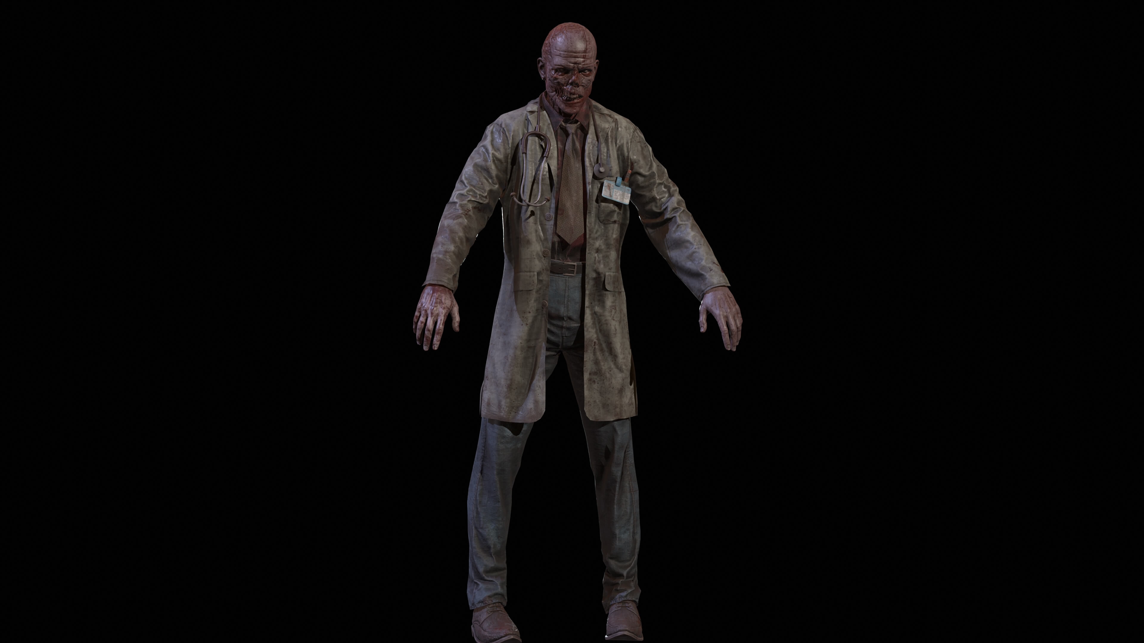 Zombie Doctor - 3D Model by andryuha1981