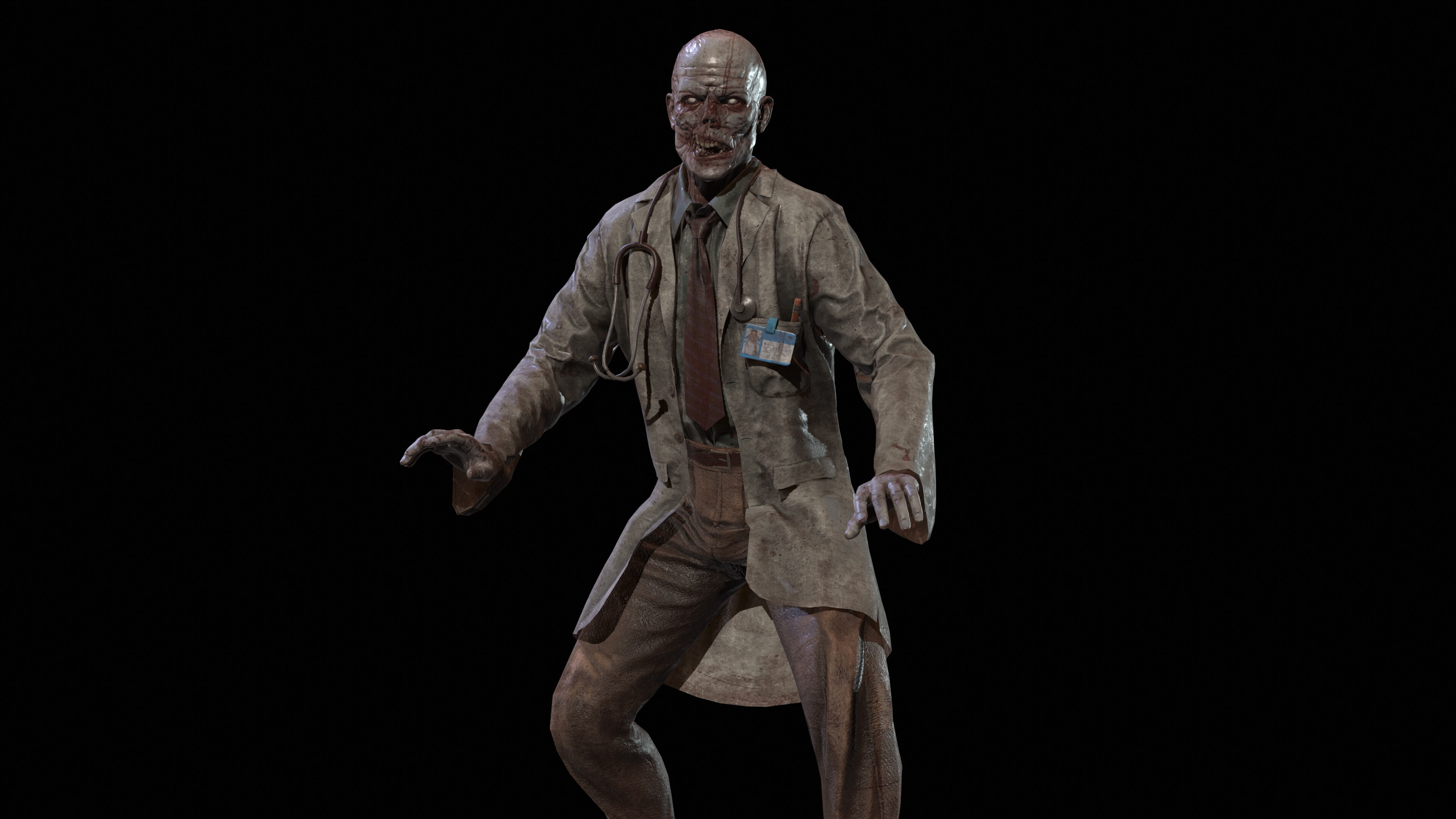 Zombie Doctor - 3D Model by andryuha1981