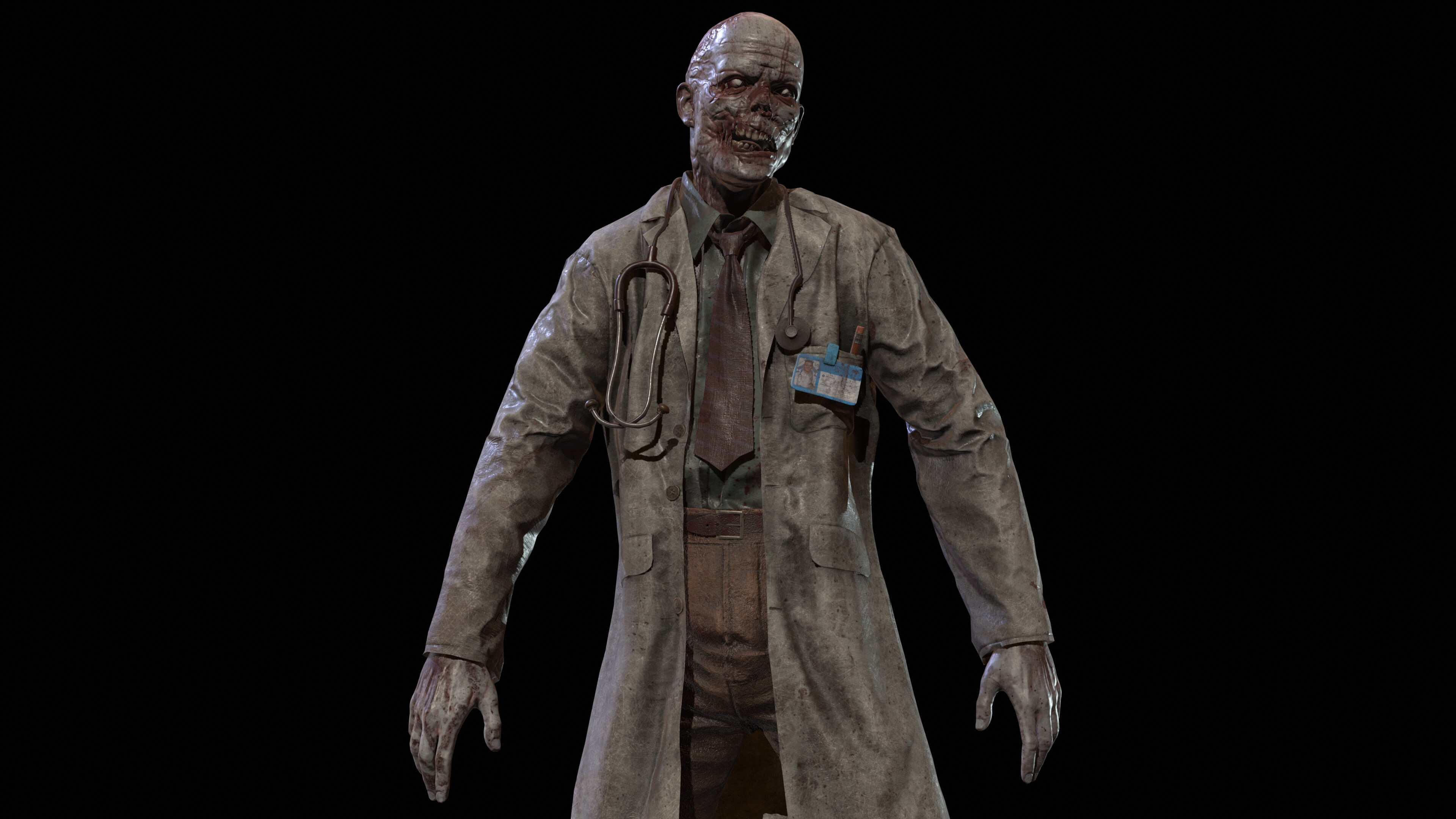 Zombie Doctor - 3D Model by andryuha1981