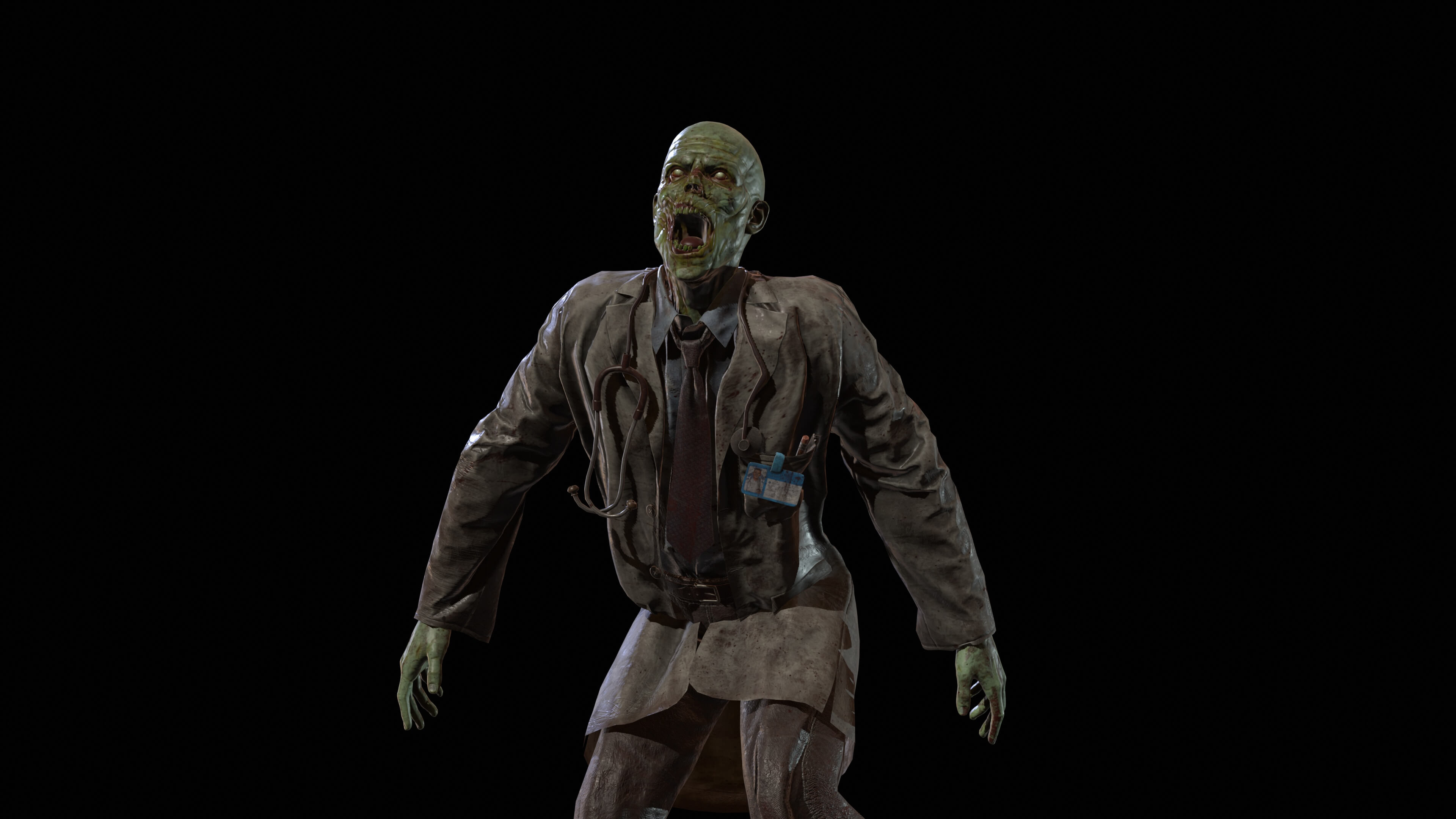 Zombie Doctor - 3D Model by andryuha1981